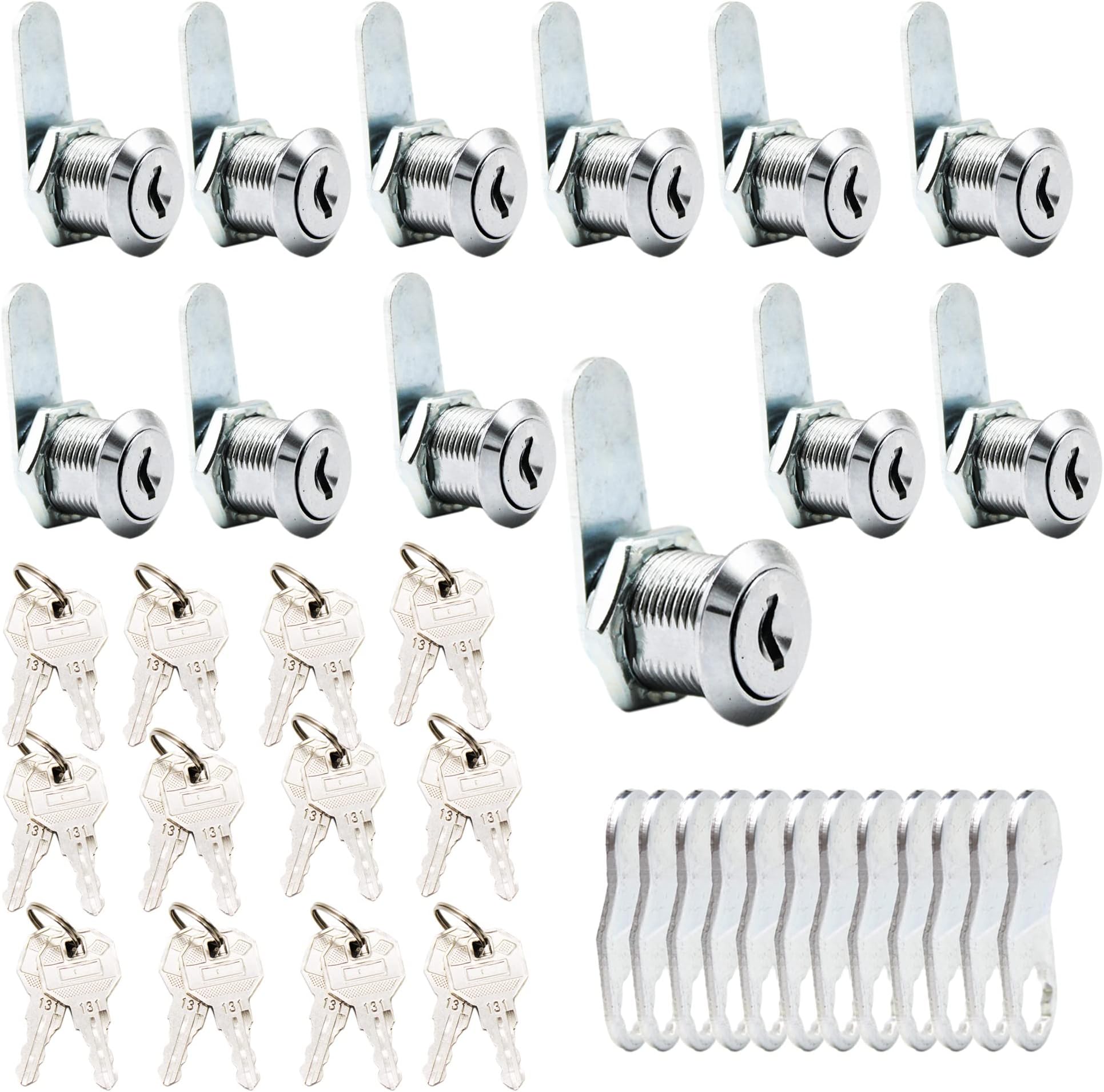 10 Sets RV Storage Locks 5/8 Inch Tubular Cam Lock RV Cabinet Lock Set ...