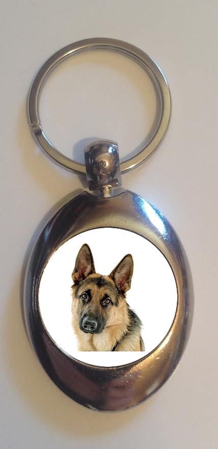 German Shepherd Dog - Shopping Trolley Token (£1 Coin) Keyring : Amazon ...