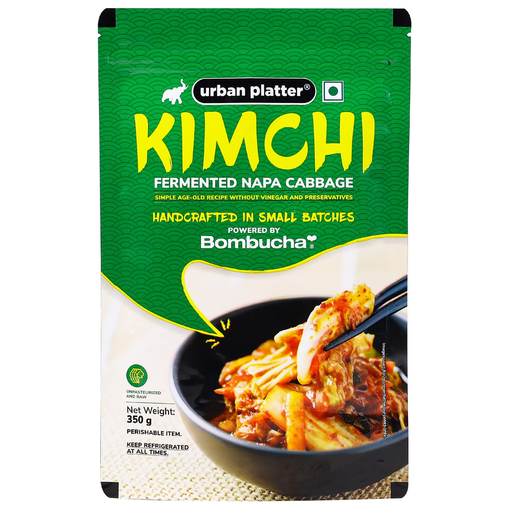 Buy Urban Platter Korean Style Kimchi Fermented Nappa Cabbage, 350g ...