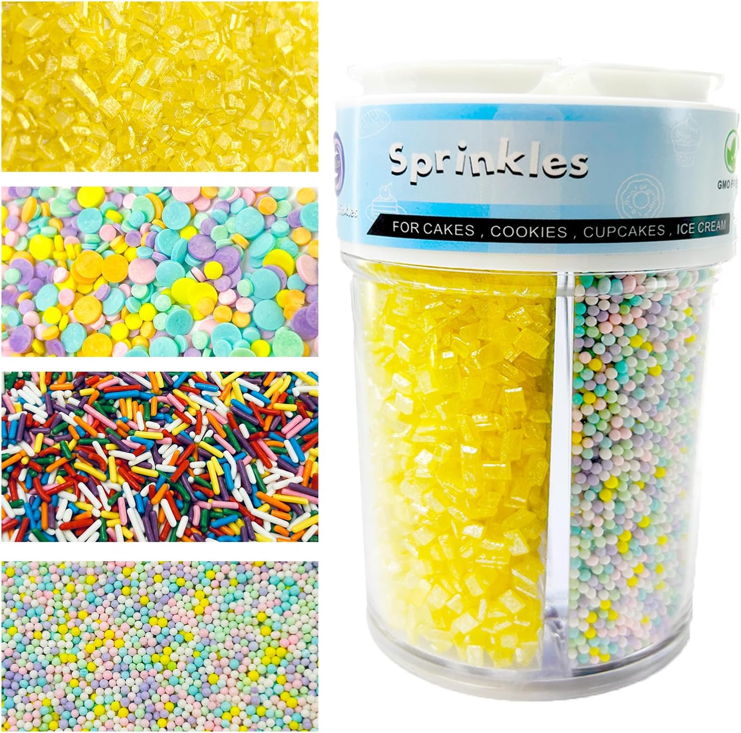 Amazon.com : Cookie Sprinkles Decorating Supplies Edible Sprinkles for ...