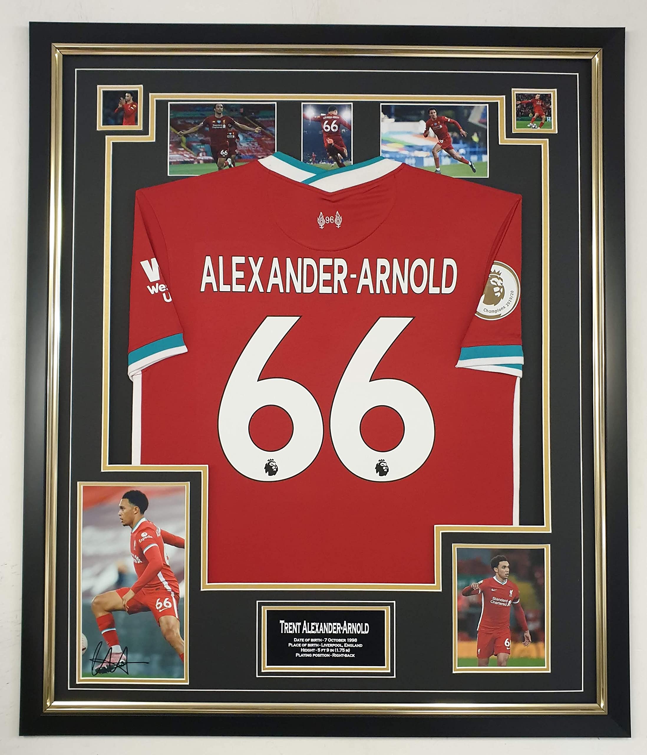 Trent Alexander Arnold Signed Photo With Shirt Luxury Framing Certificate | Desertcart INDIA