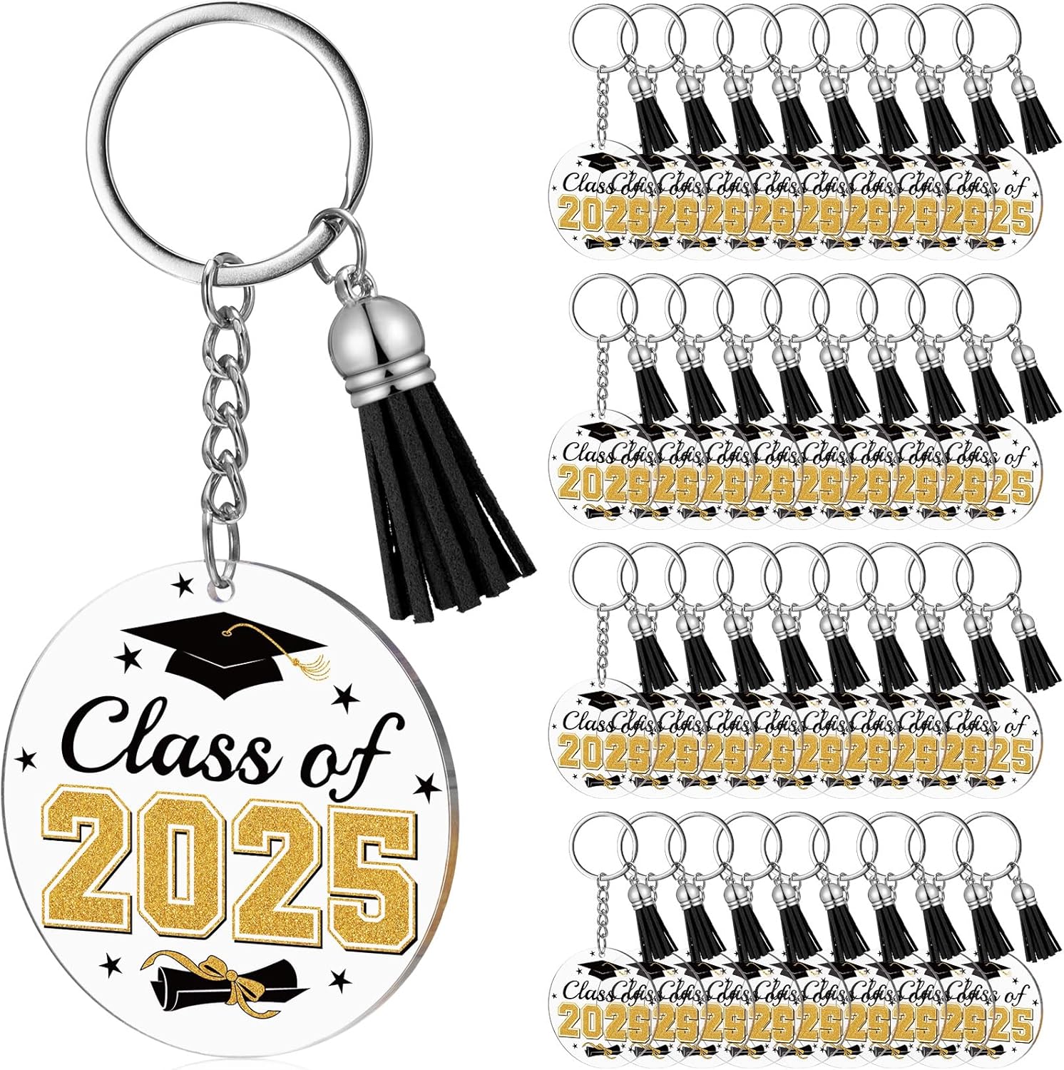 Kigeli 30 Pcs Class of 2025 Graduation Keychains Gifts Acrylic ...