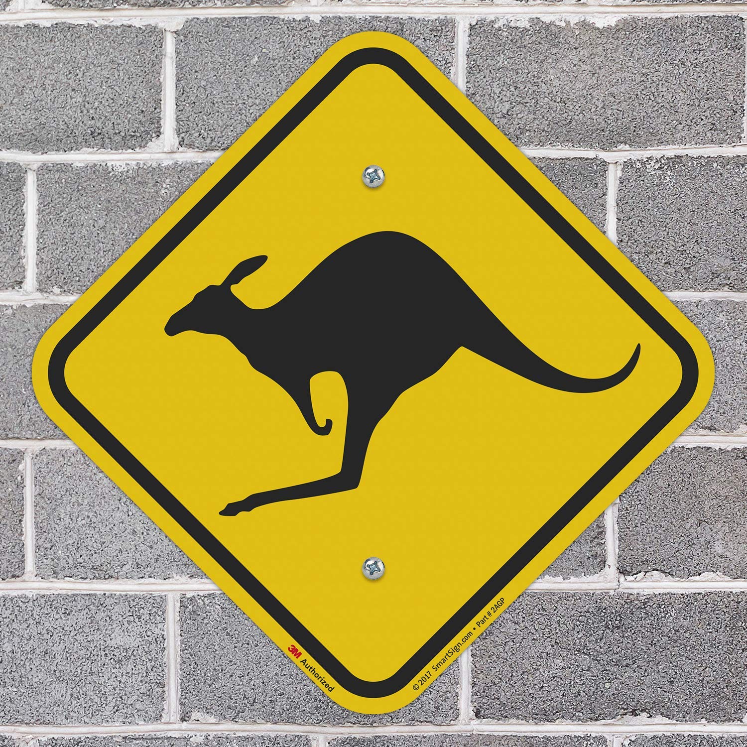 Kangaroo Crossing Sign Clip Art