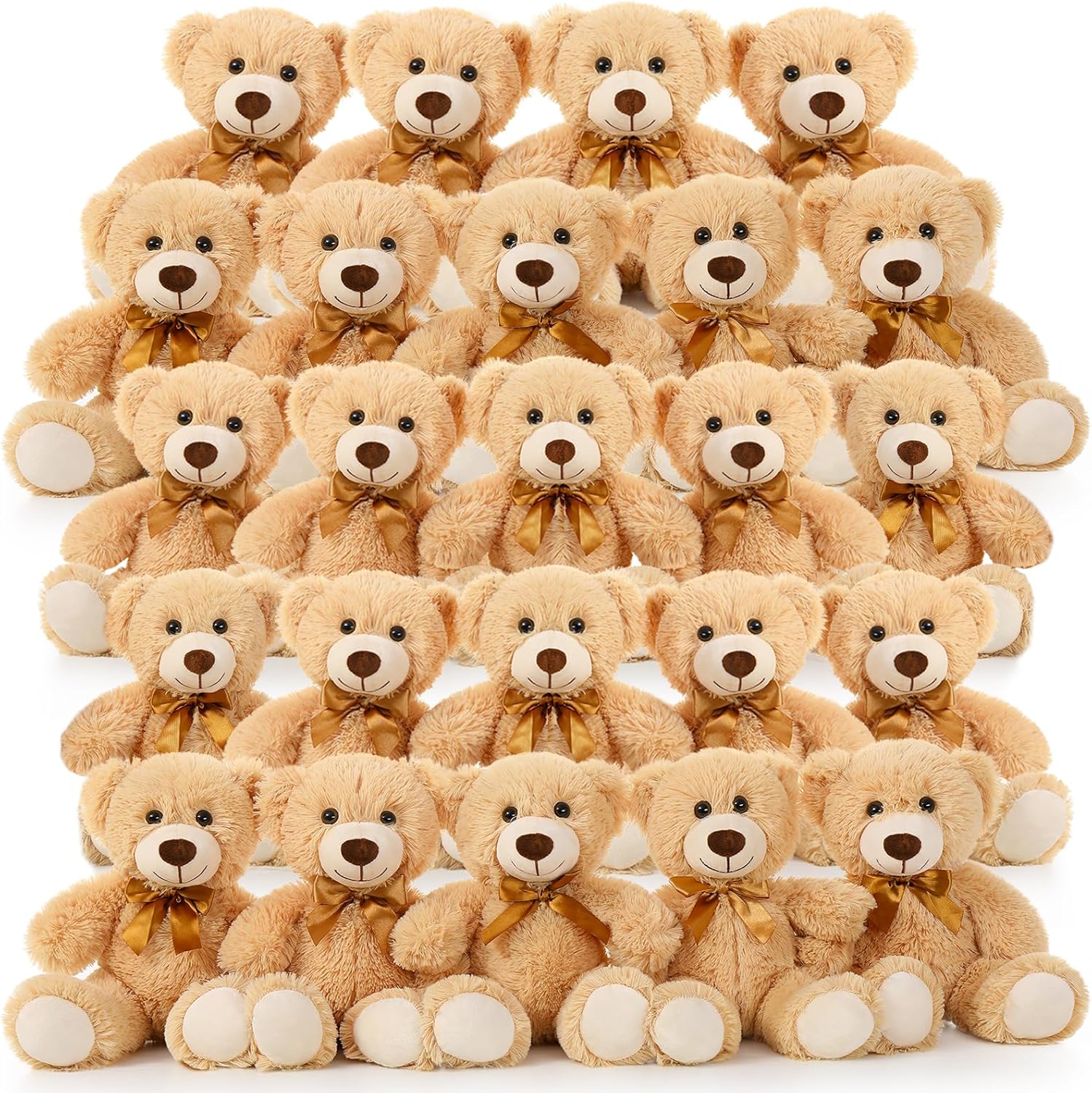 Amazon.com: MaoGoLan 23Pcs Bulk Teddy Bears Stuffed Animals Baby Shower, Soft Small Stuffed ...