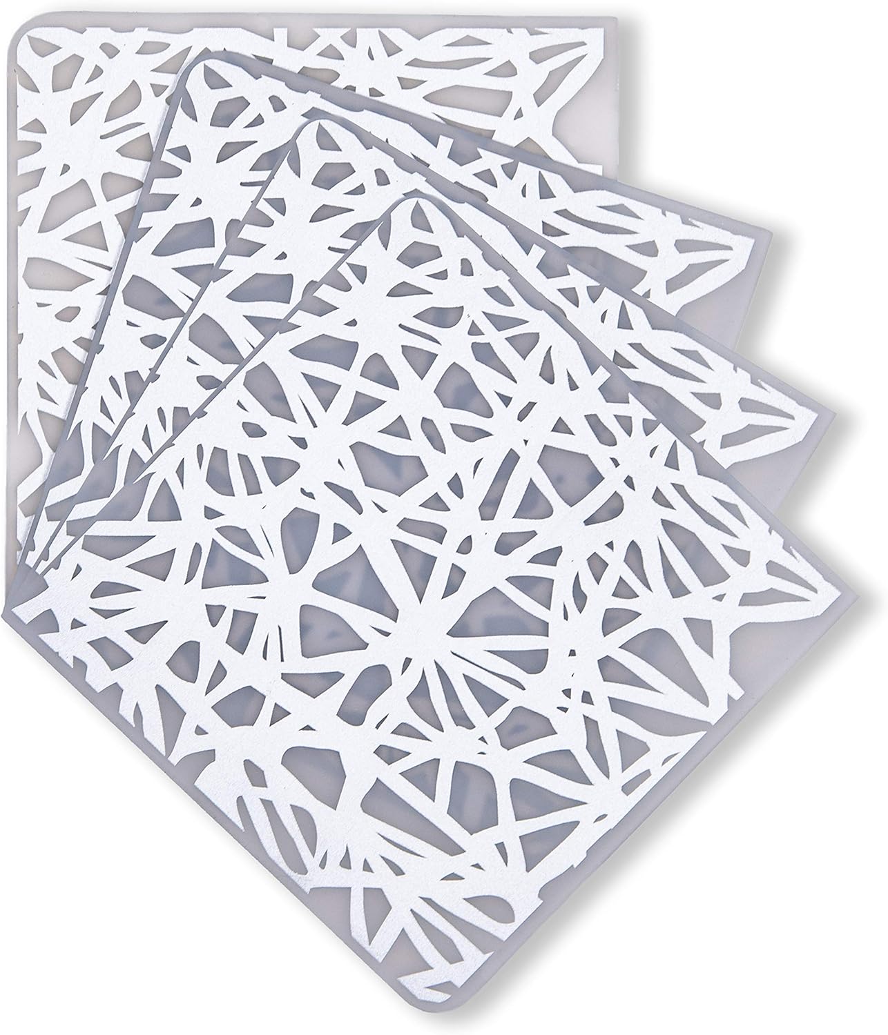 Amazon.com: MODERN-TWIST Set of 4 Coasters 100% Plastic Free Silicone ...