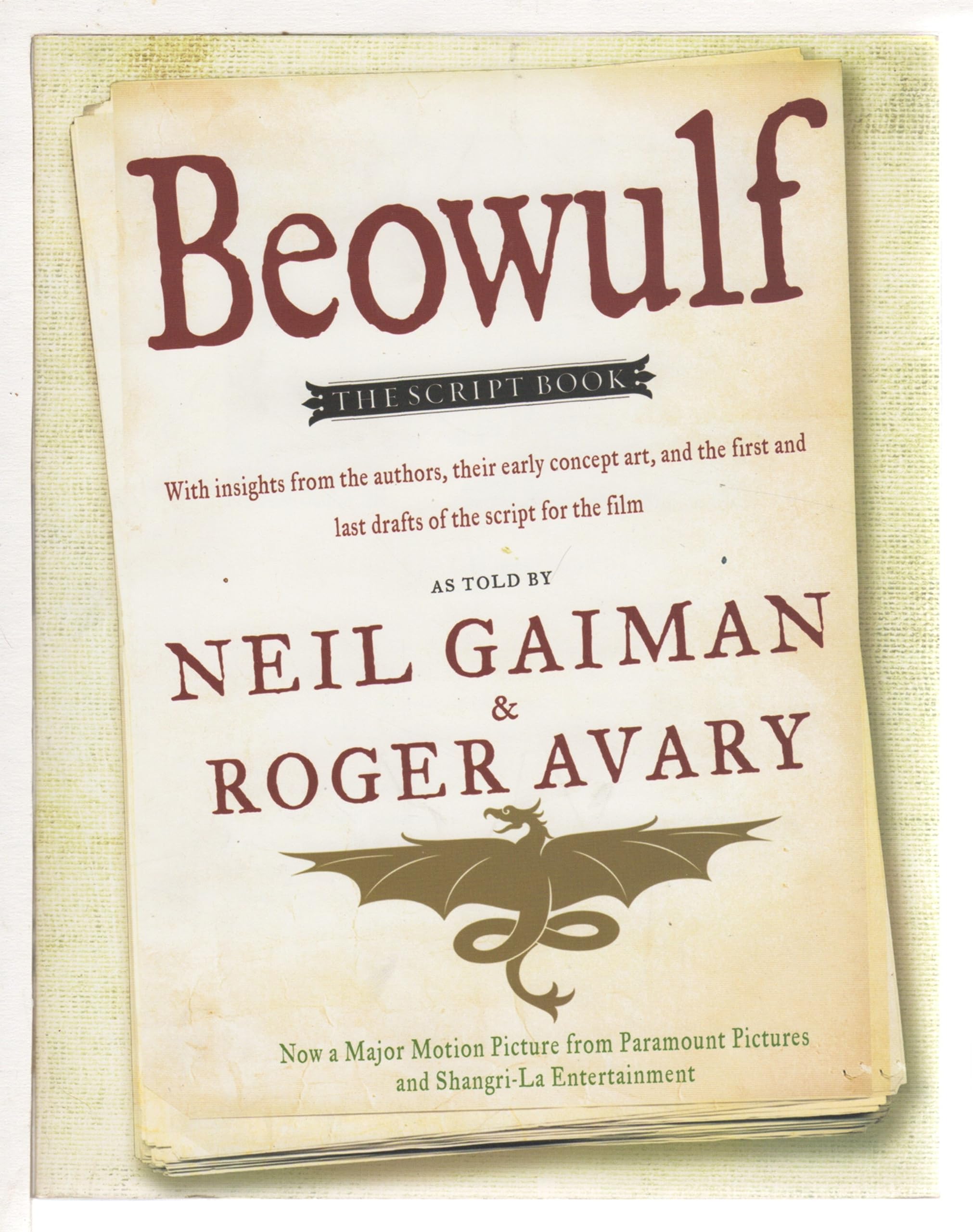 Amazon.com: Beowulf: The Script Book: 9780061350160: Gaiman, Neil ...