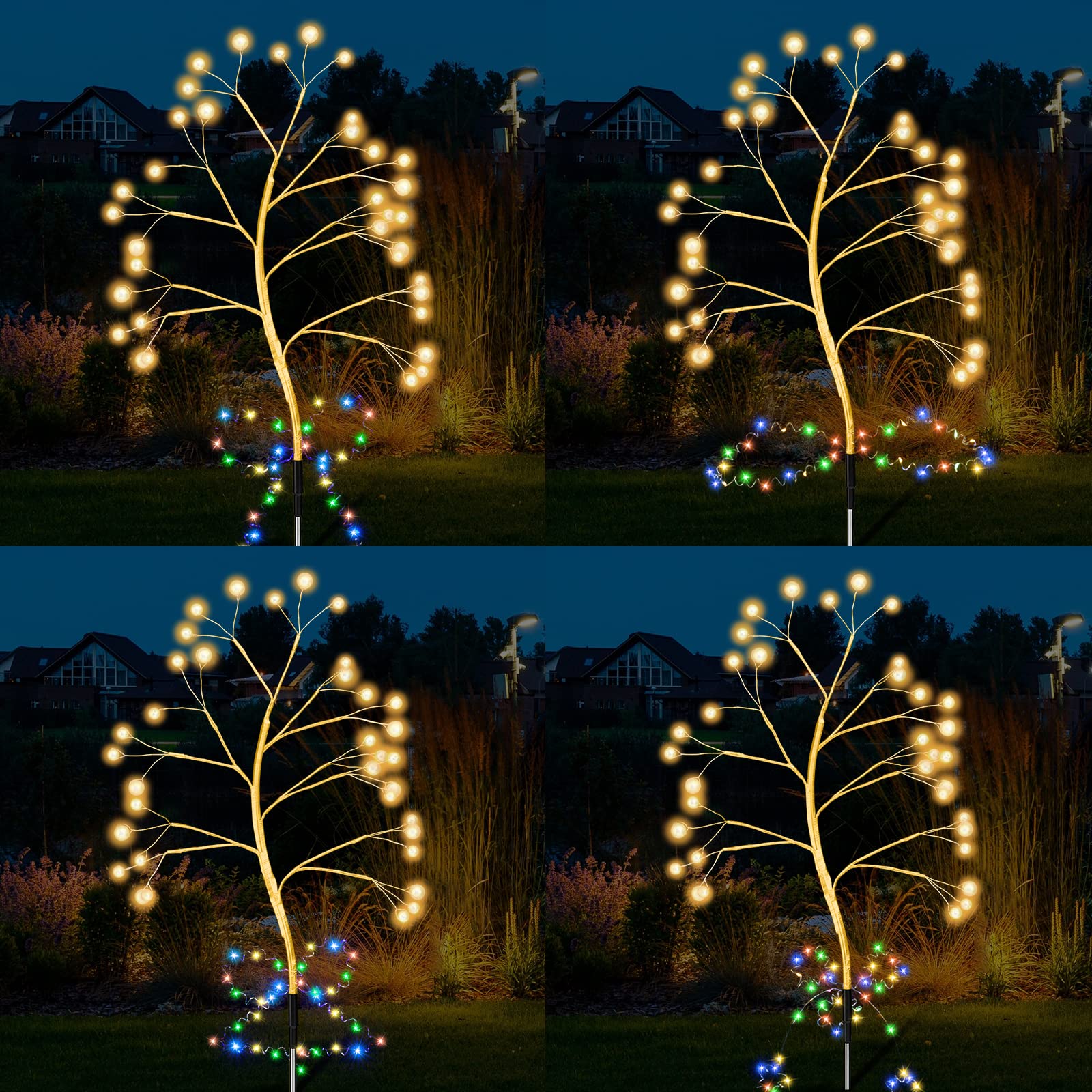 Mount Solar Lights Outdoor Tree Elipa Double Strap On Tree Mount