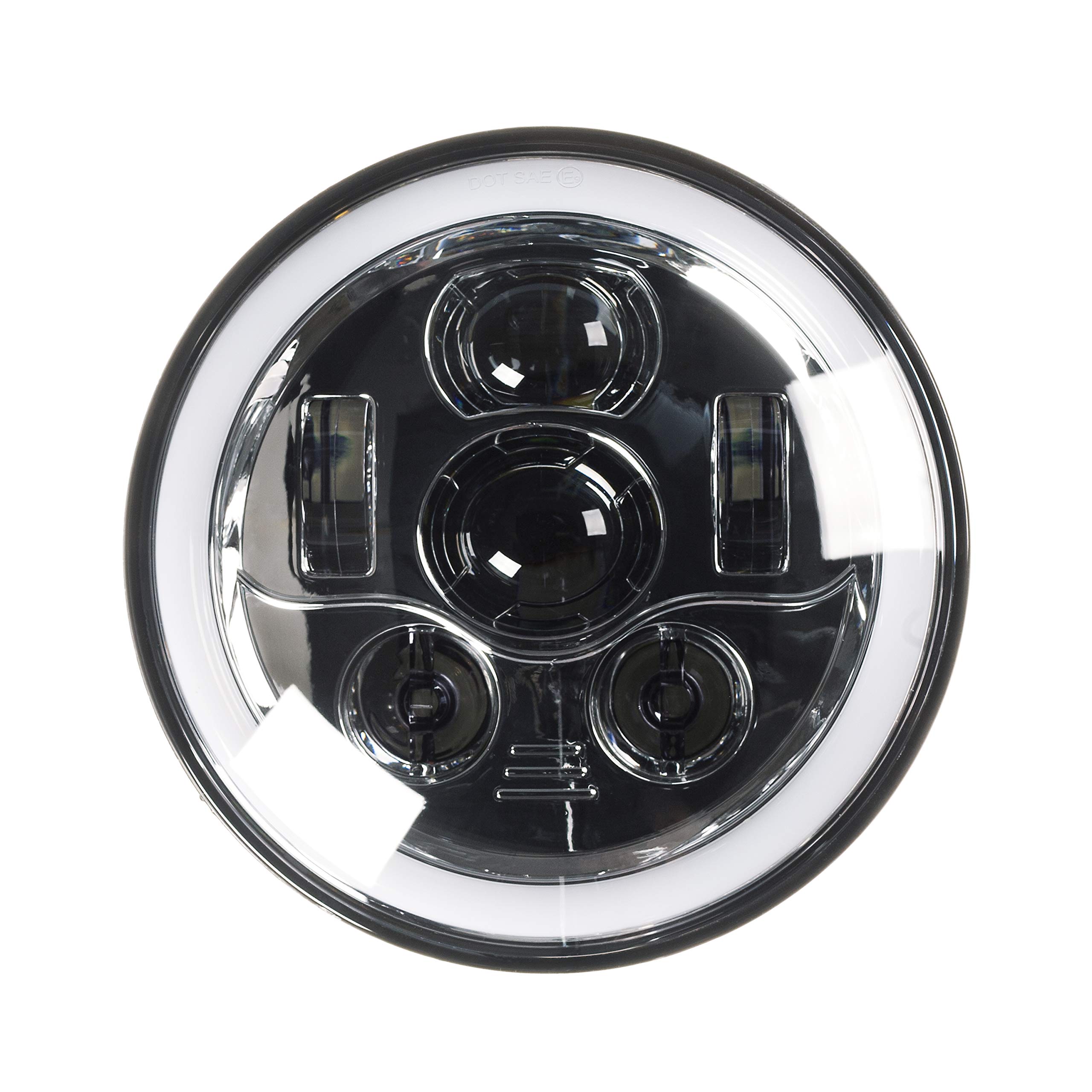 Buy Eagle Lights 7 inch Round Generation III LED Motorcycle Headlight ...