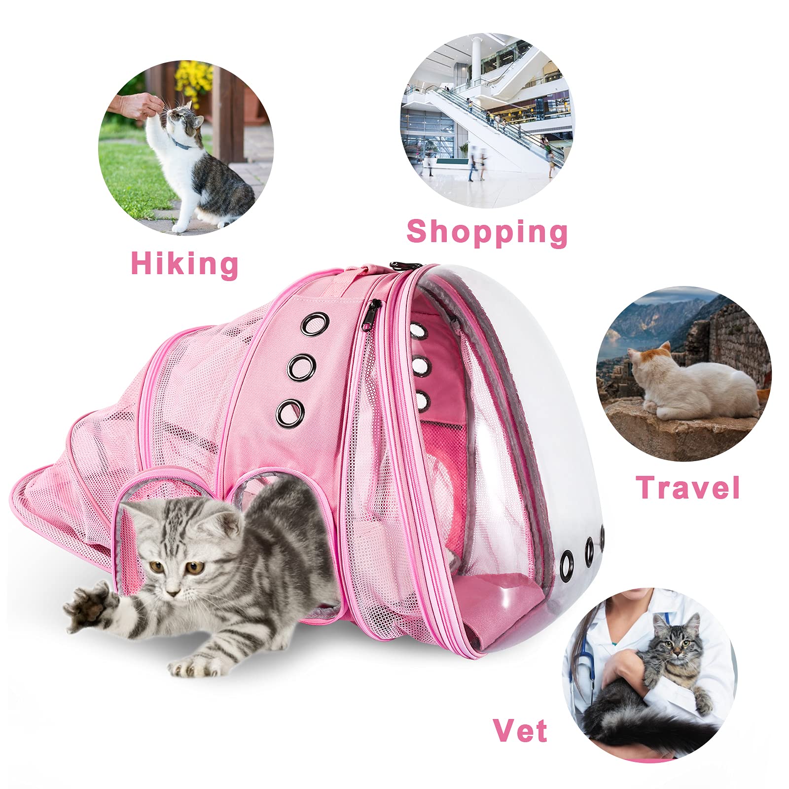 Snapklik.com : Joysnana Cat Backpack Carrier Bubble Pet Bags ...