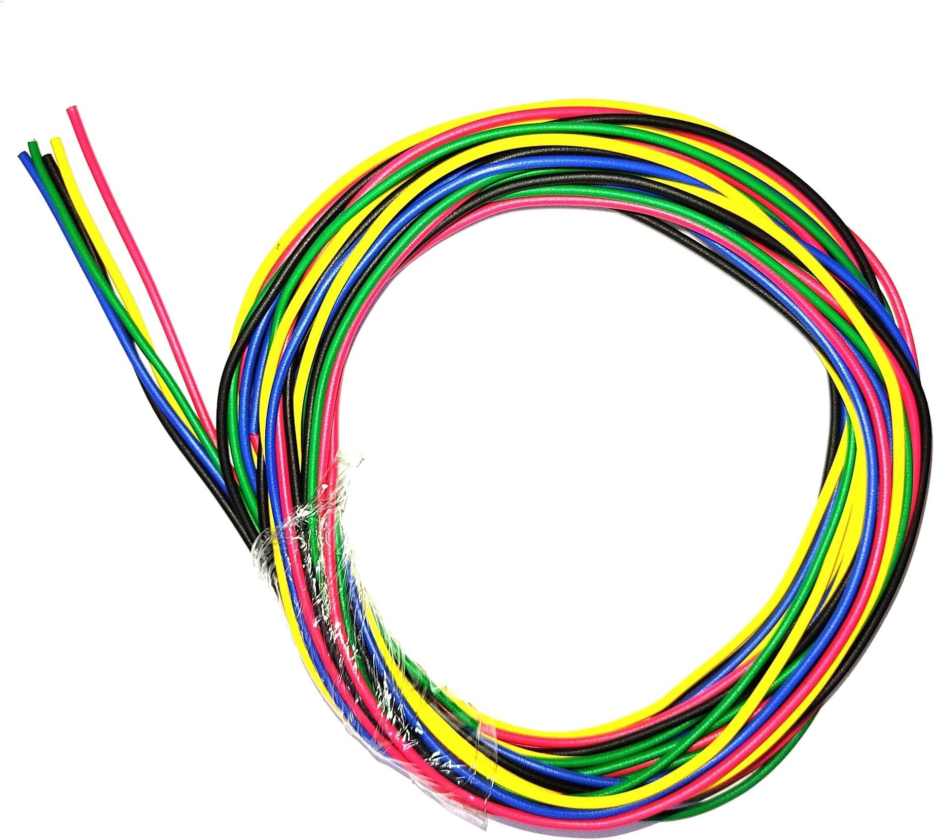 Steko (50 Meters) Combo Of 5 Color Multi Strand Hookup Wire 14/36 DC ...