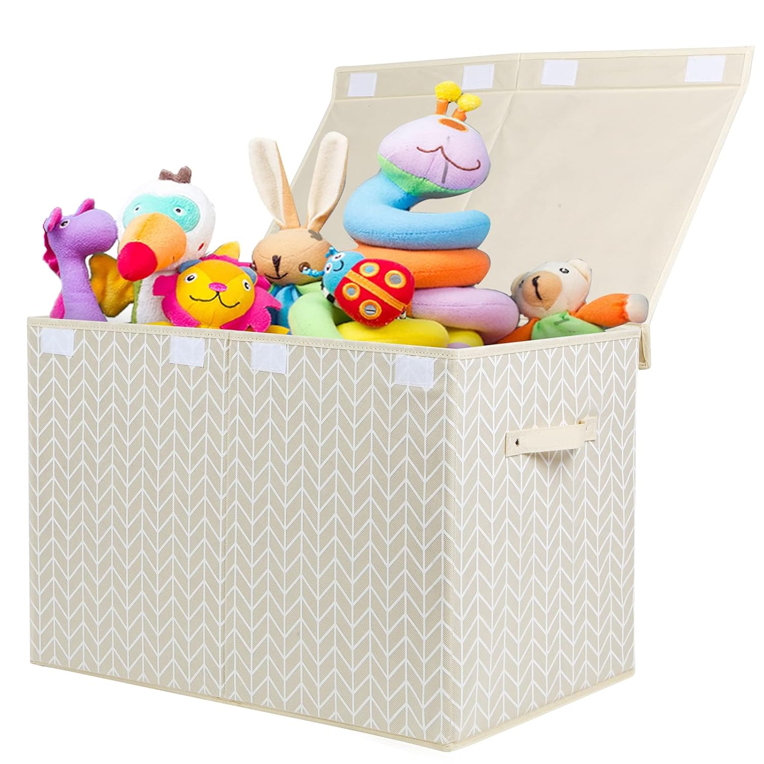 Amazon.com: Mayniu Kids Toy Storage Box Chest with Lid, Sturdy Toy Bin ...