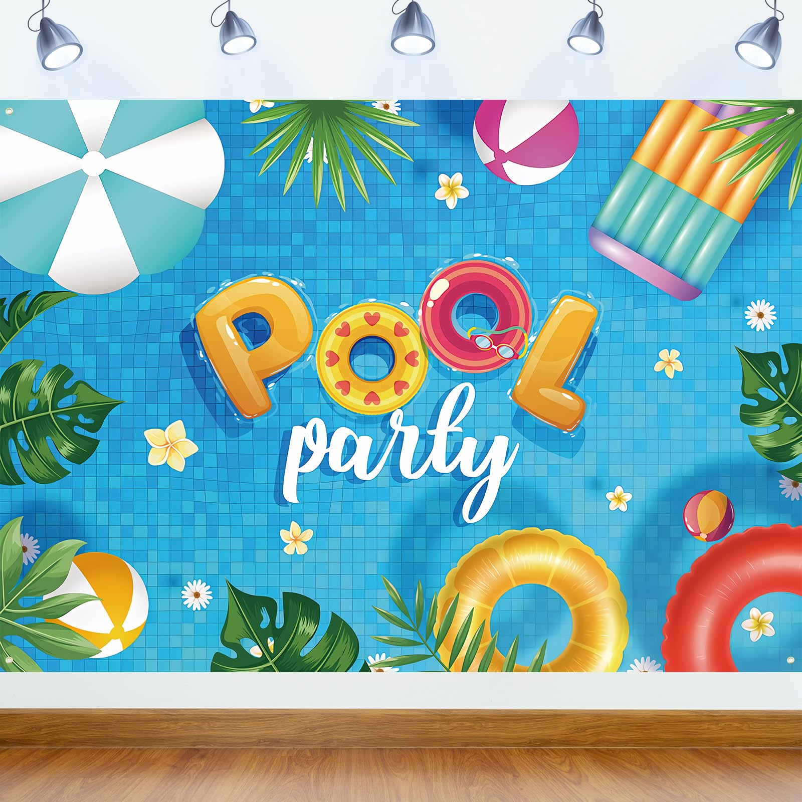 Summer Banner Pool Party Decorations Pool Party Decorations Banner ...