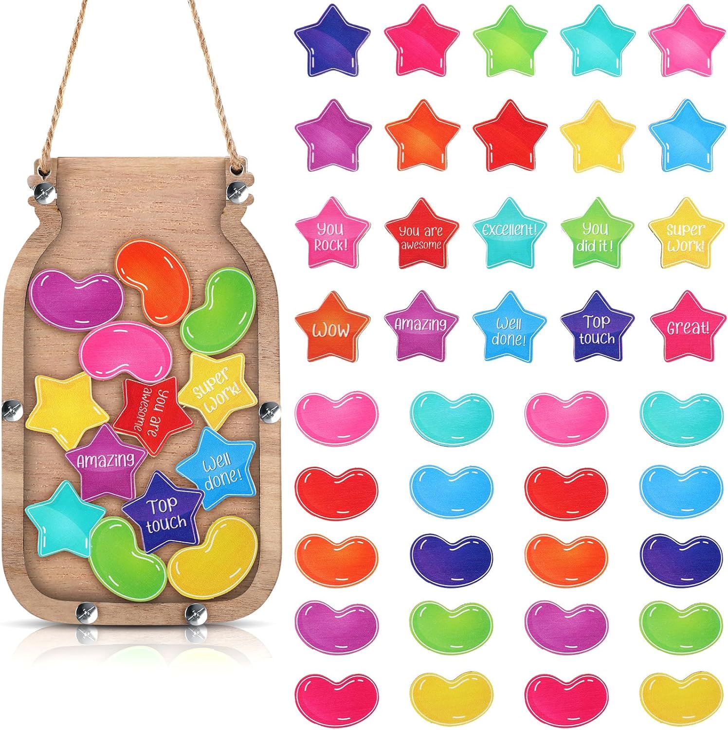 Cool Beans Reward Mason Jar for Kids Bulletin Board Australia | Ubuy