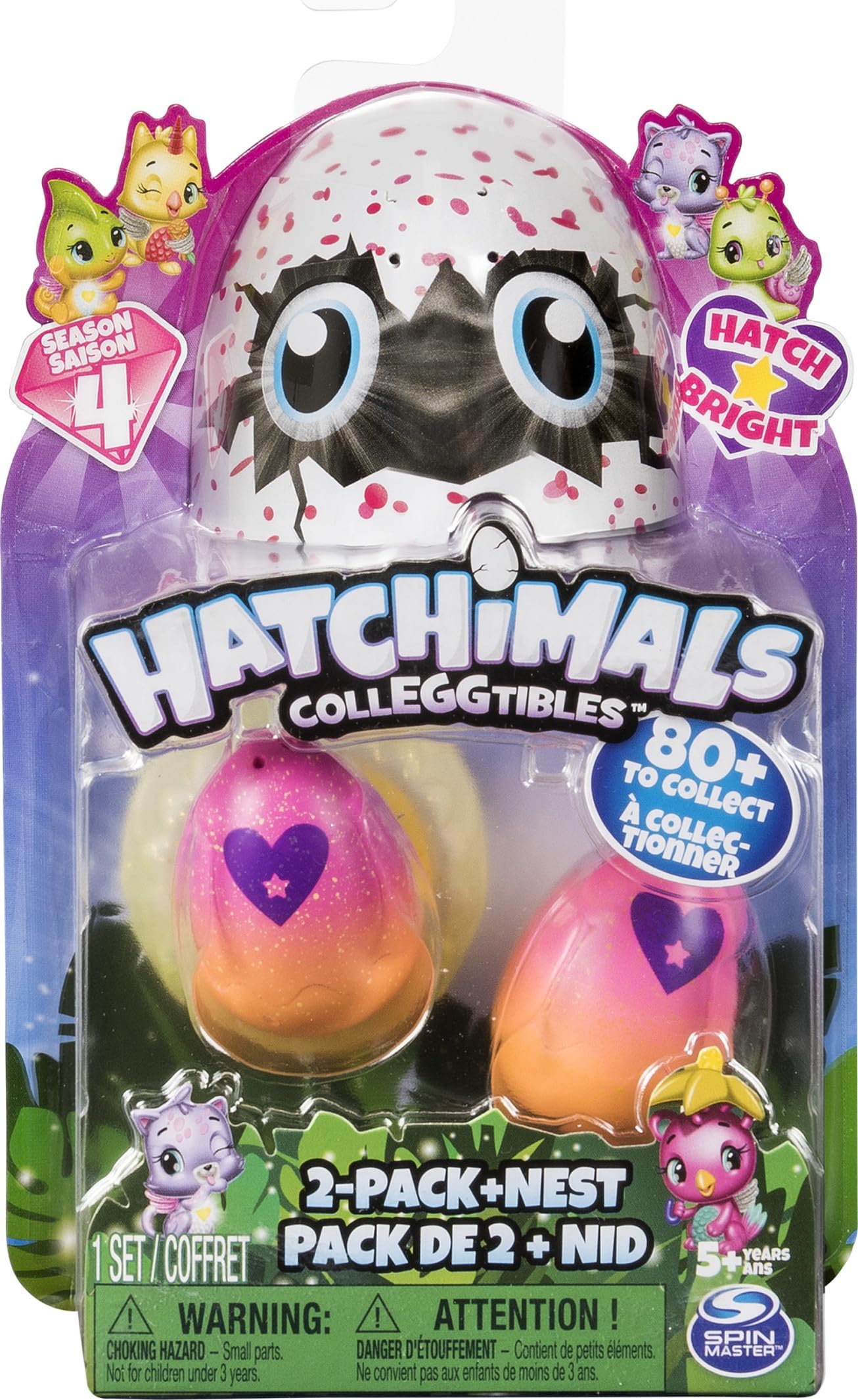 Amazon.com: Hatchimals CollEGGtibles Season 1 2-Pack + Nest : Toys & Games