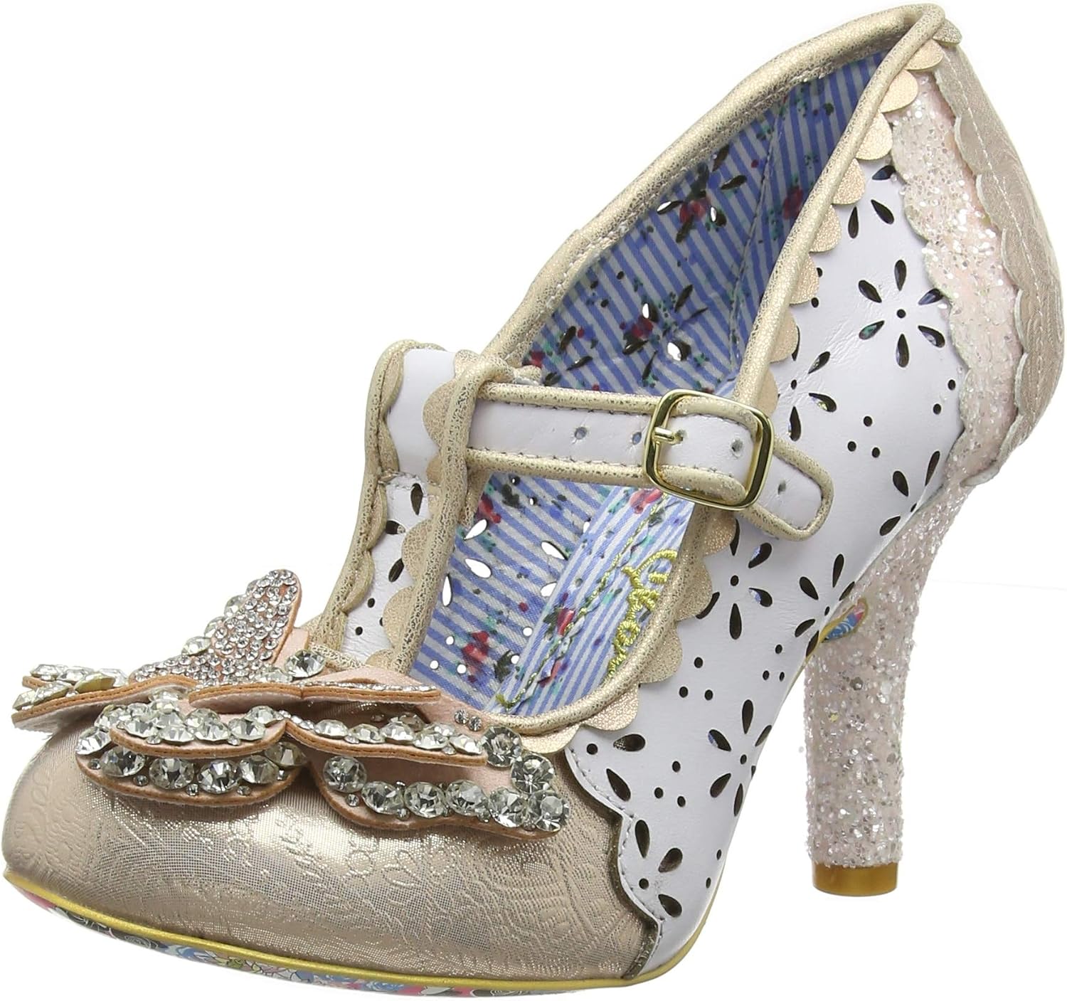 Irregular Choice Papillon, Women’s Wedding Shoes, White (White Dark), 6 ...