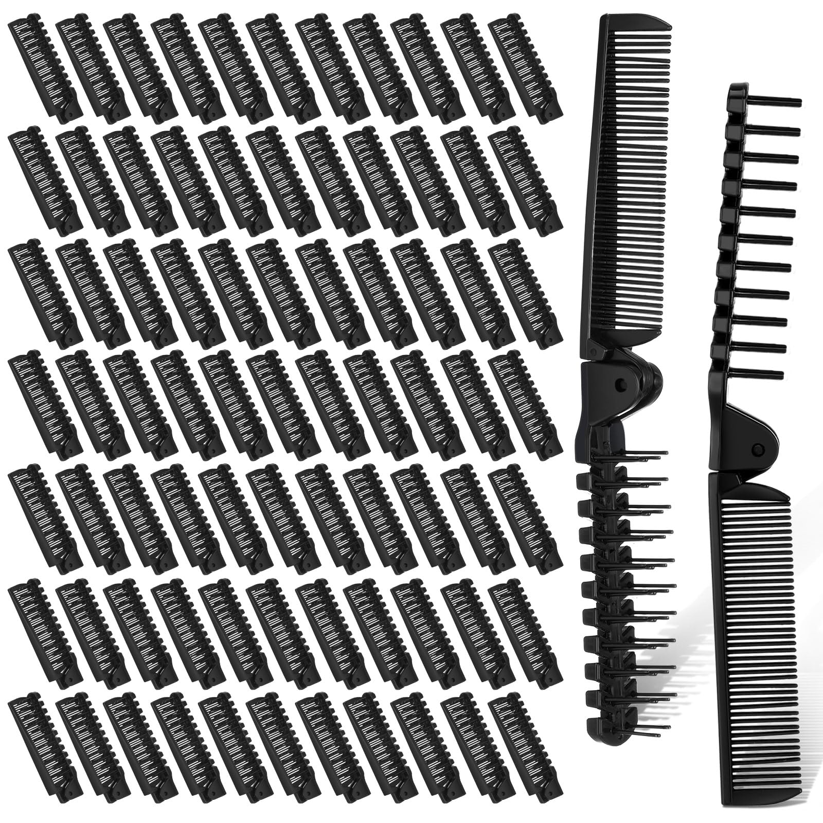 Amazon.com : Skylety 100 Pcs Portable Travel Hair Comb Brush Double ...