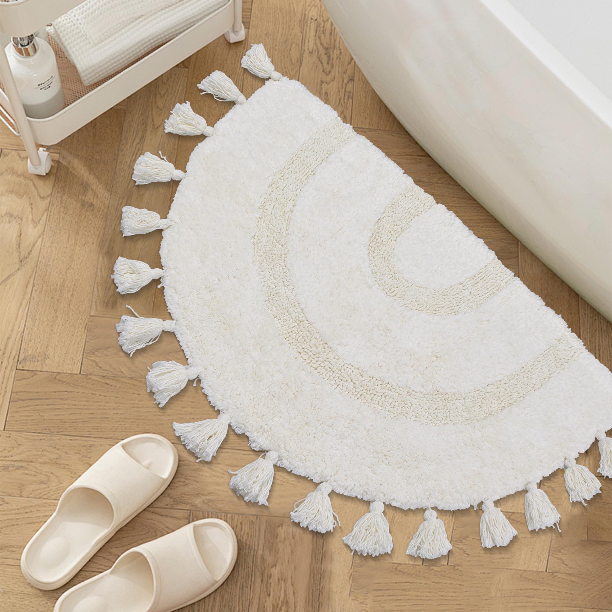 Half Round Bathroom Rugs Curved Bath Mat For Bathroom Semi Round