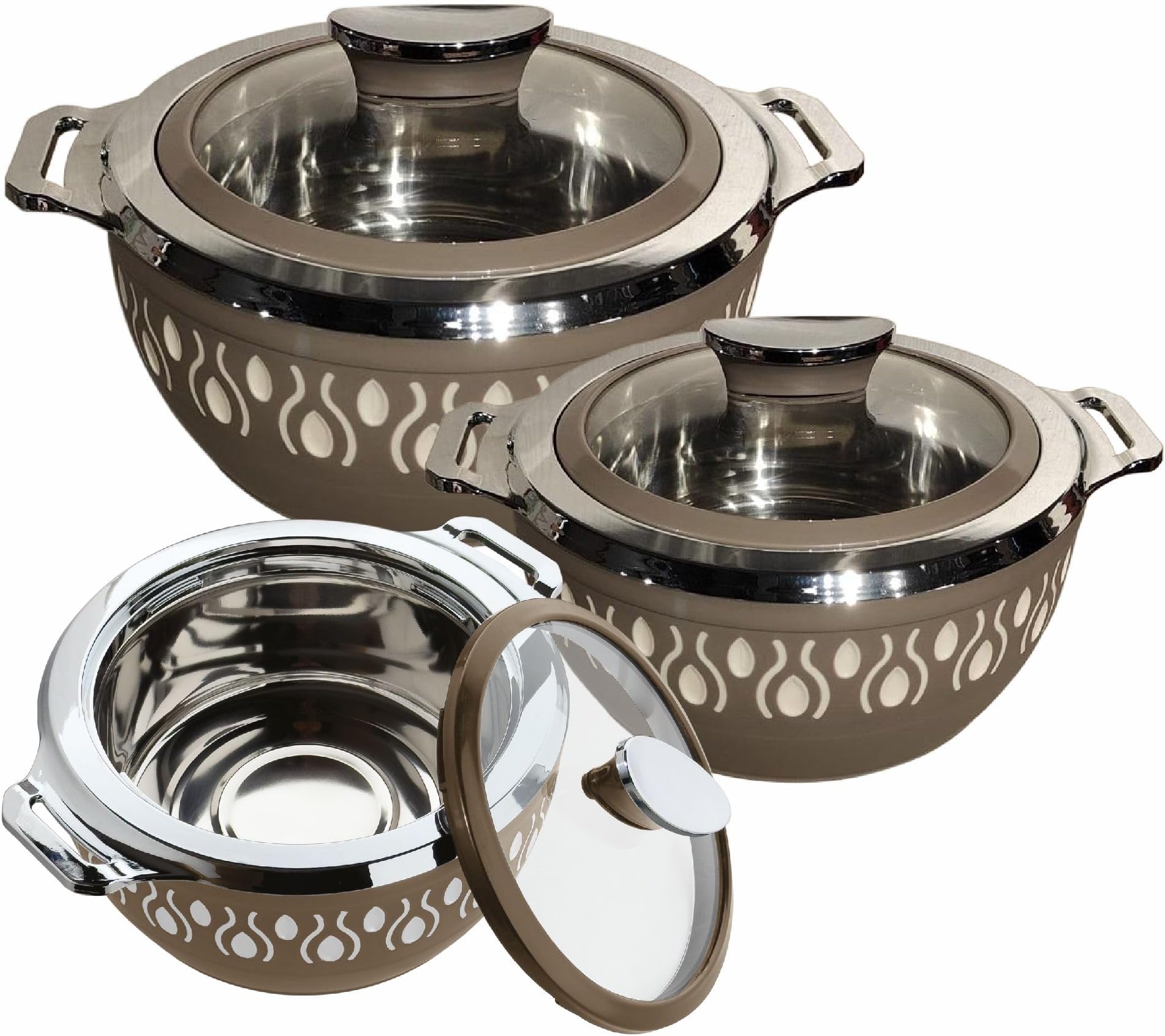 Rishabh Insulated Hot Pot Casserole Hot & Cool Food Serving Dish with ...