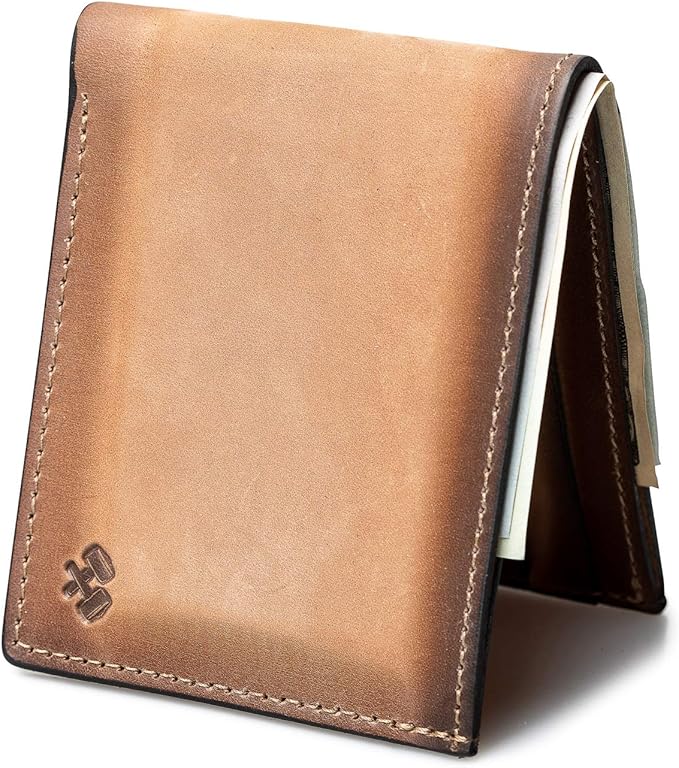 Amazon.com: Main Street Forge Bifold Leather Wallet For Men | Made in ...