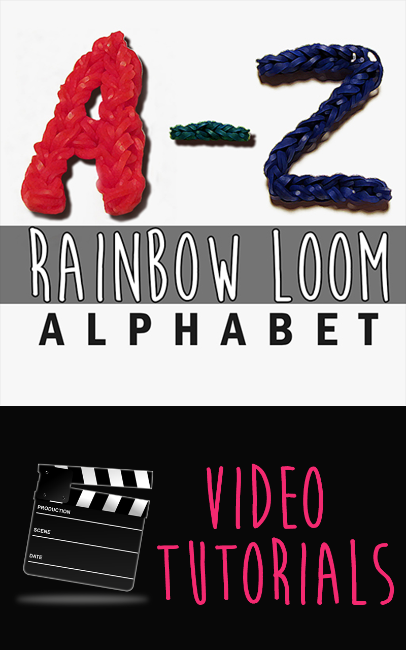 Rainbow Loom Band Letters