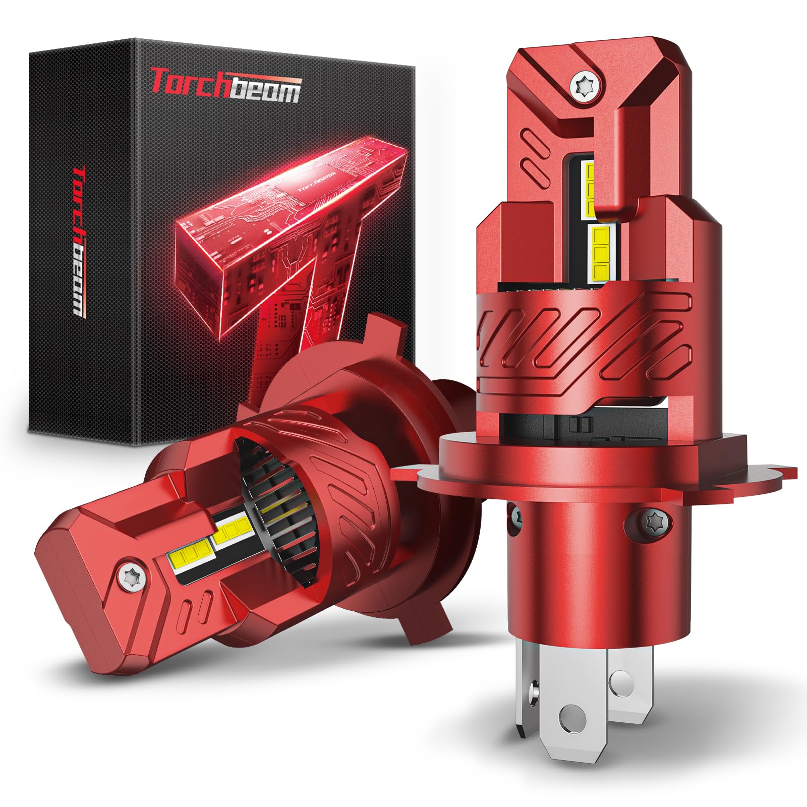 Buy Torchbeam 2024 Newest H4 Bulbs, 20000LM Super Bright and 6000K Cool ...