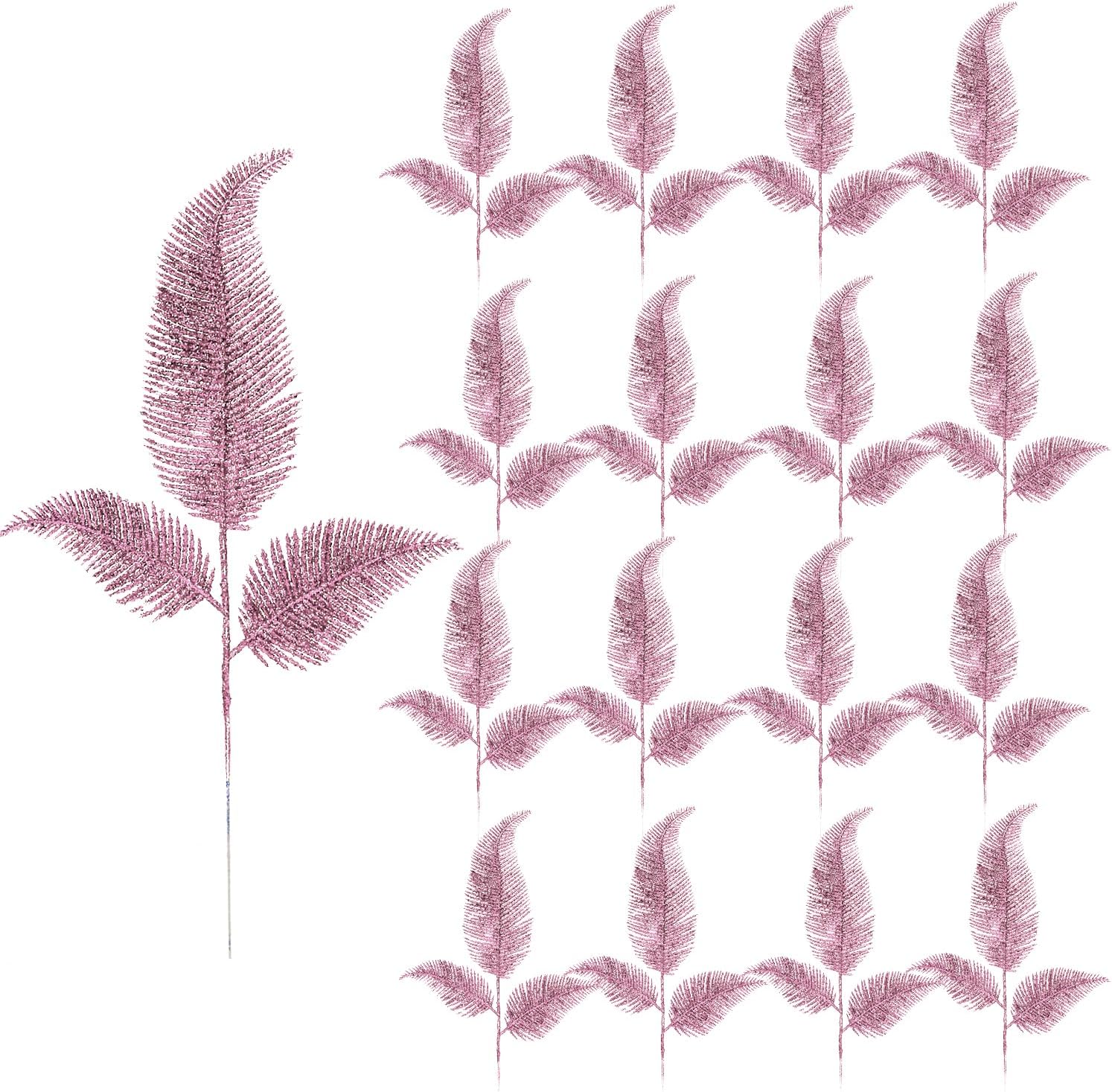 Amazon.com: SPWOLFRT 16Pcs Artificial Feather Leave Picks, 14inch ...