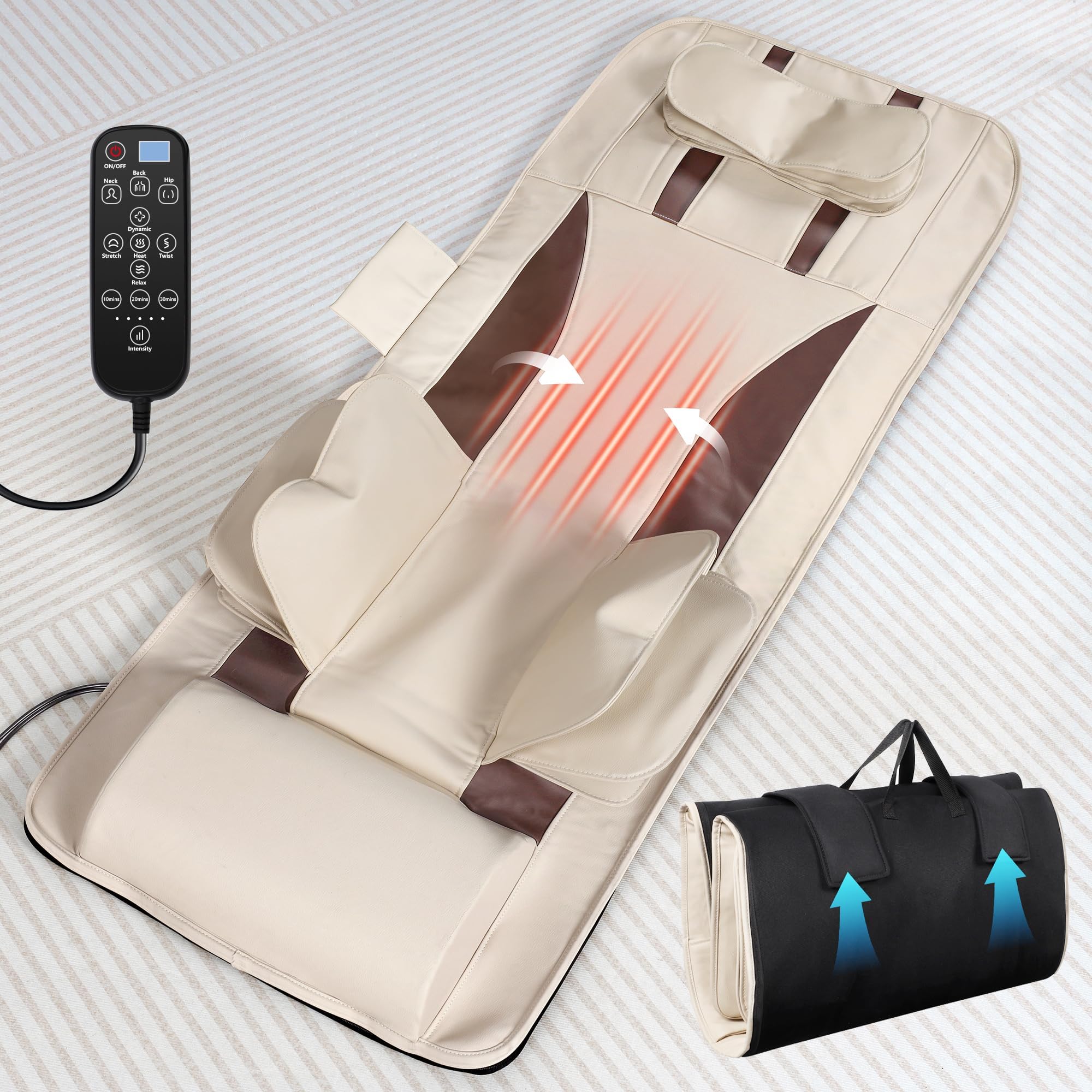Amazon.com: Full Body Massage Mat, 3D Body Stretching & Lumbar Traction ...