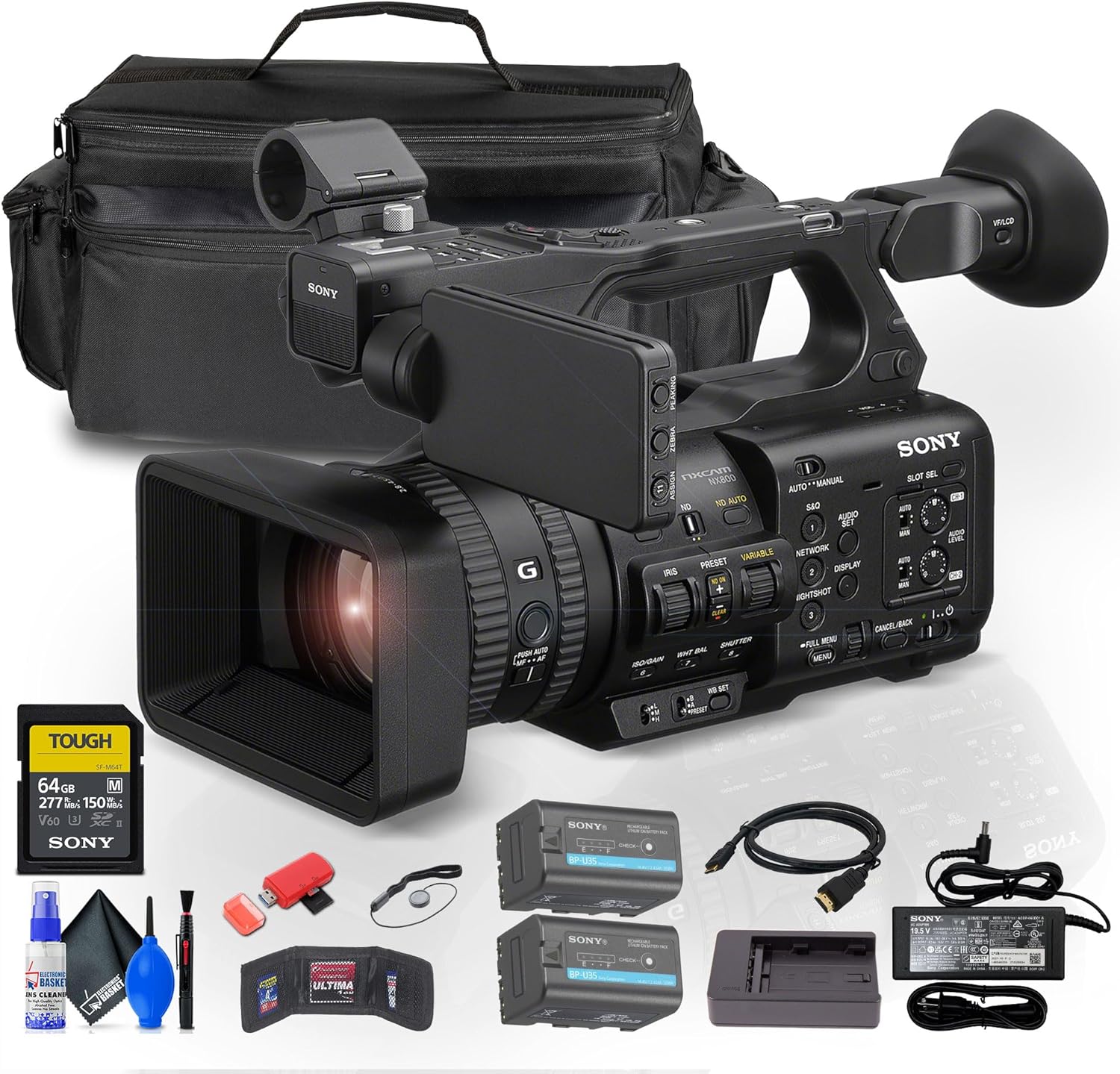Amazon.com: Sony PXW-Z200 4K 1" CMOS Sensor XDCAM Camcorder + BP-U35 ...