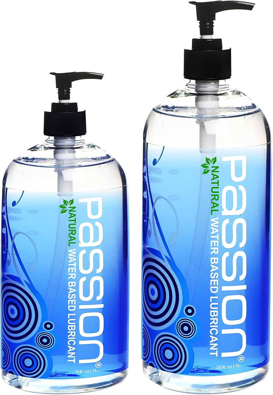 Value Pack Natural Water-Based Lubricant, 16oz and 34 oz by Passion ...