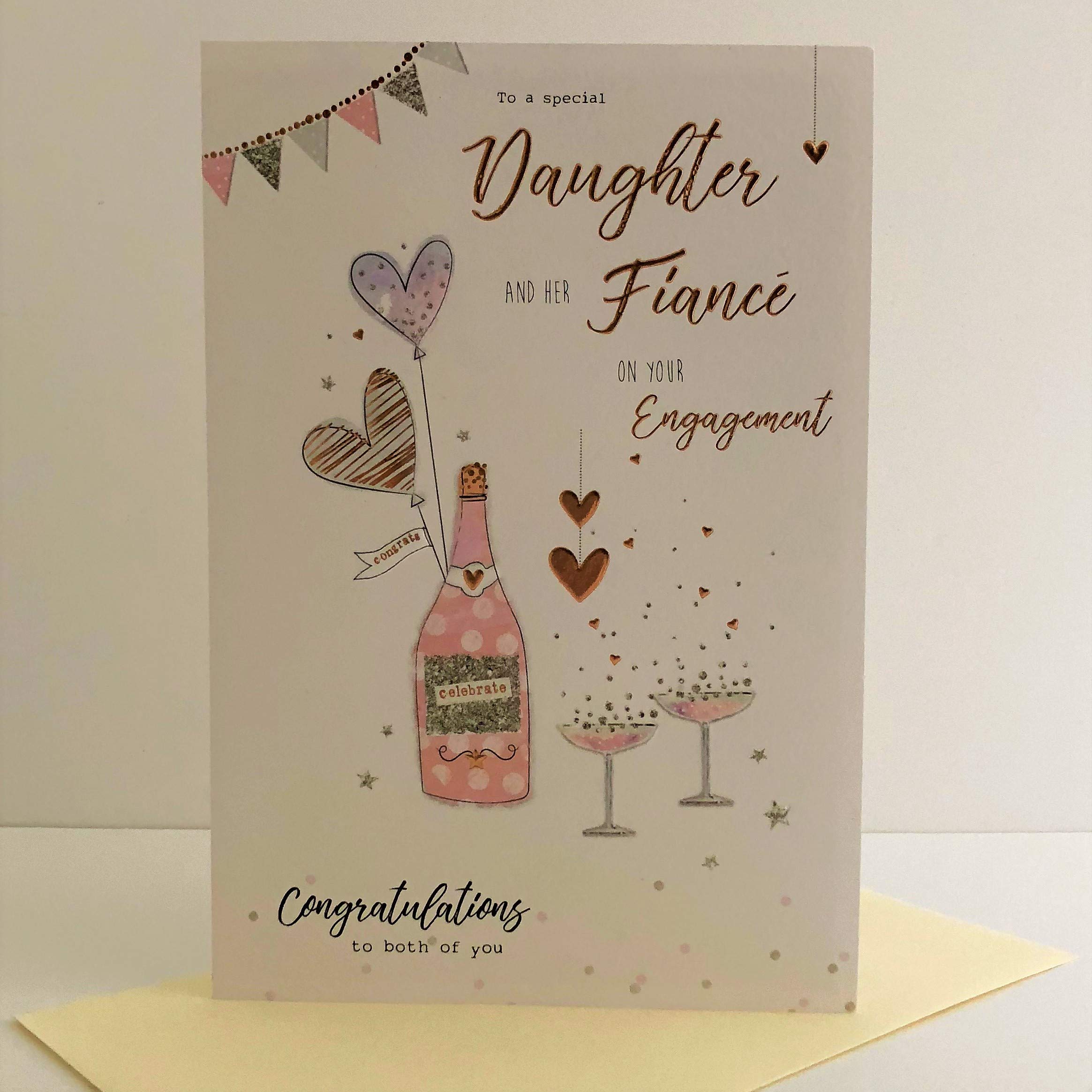 Special Daughter and Her Fiance on Your Engagement Congratulations Card ...