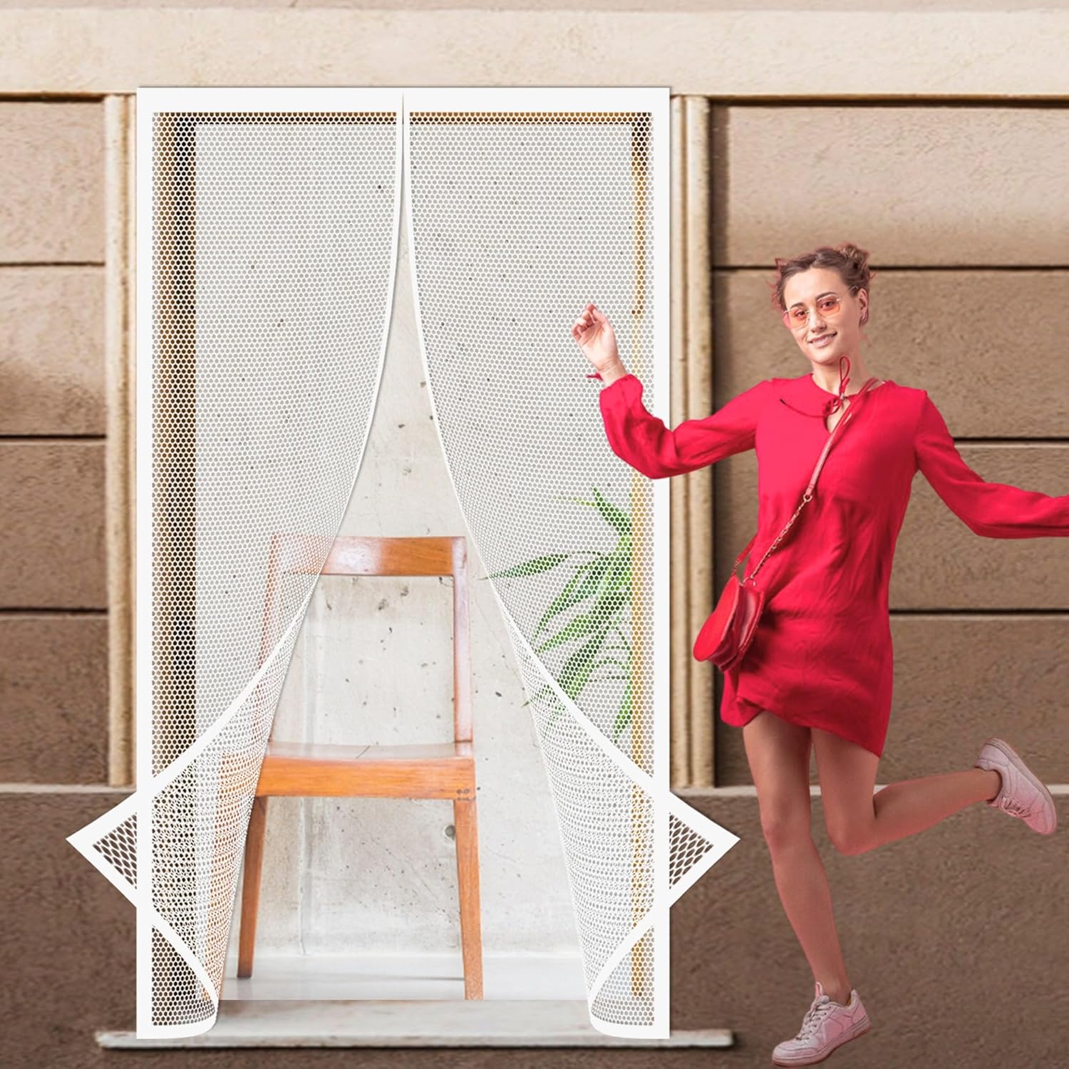 Fly Screens for Doors 116 x 265 cm Anti Mosquito Fly Curtain Door ...