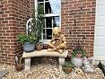Amazon.com : New Creative Boy with Firefly Solar Statue : Outdoor ...