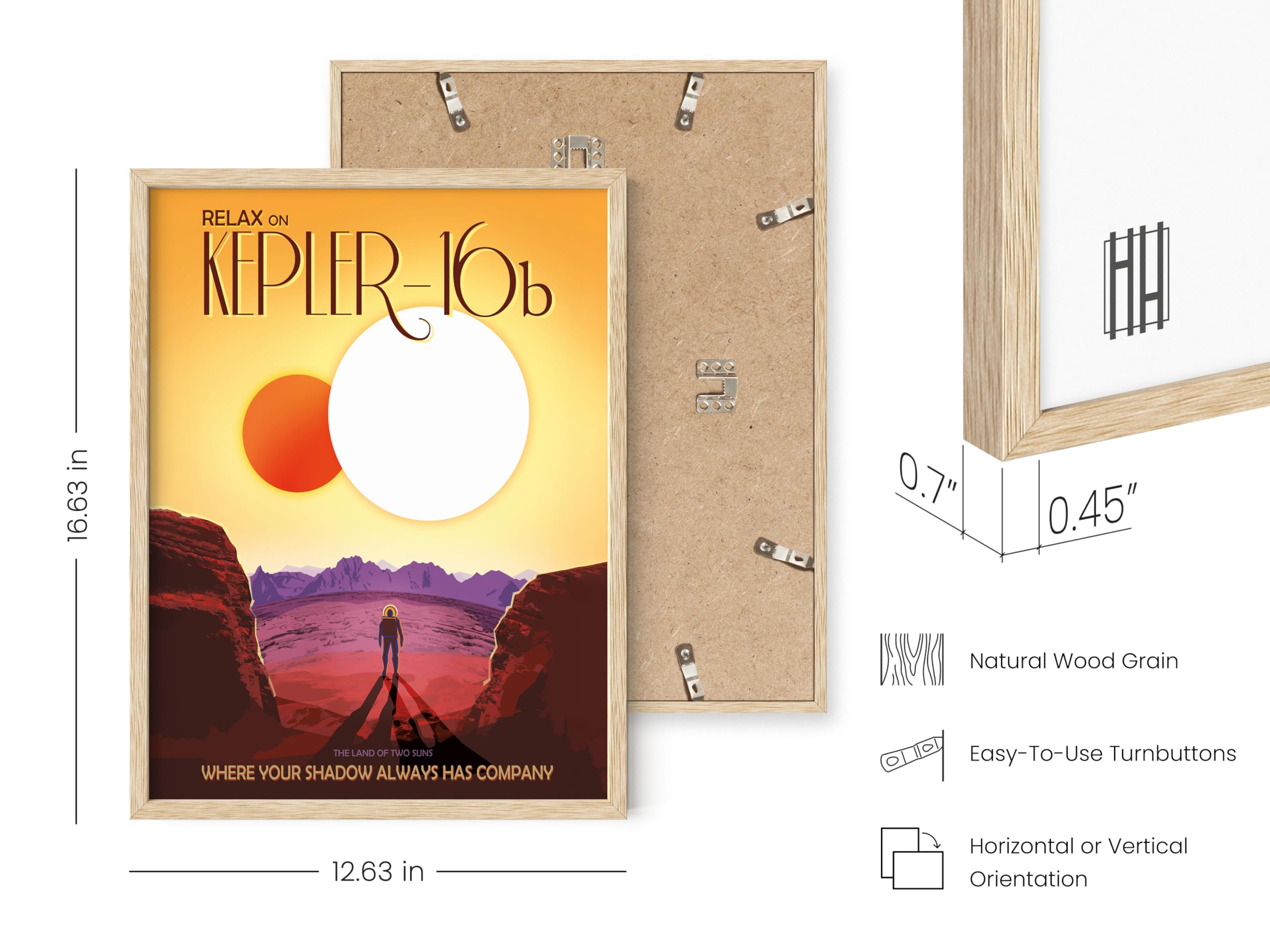 Vintage Nasa Posters Kepler 16b