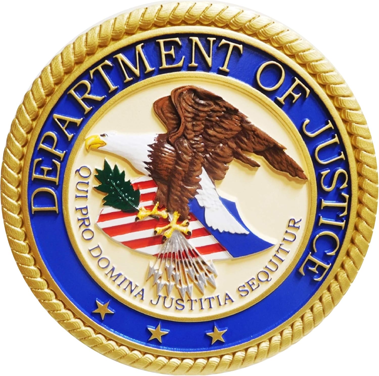 Amazon.com: Wall Plaque of Seal of Department of Justice (DOJ ...