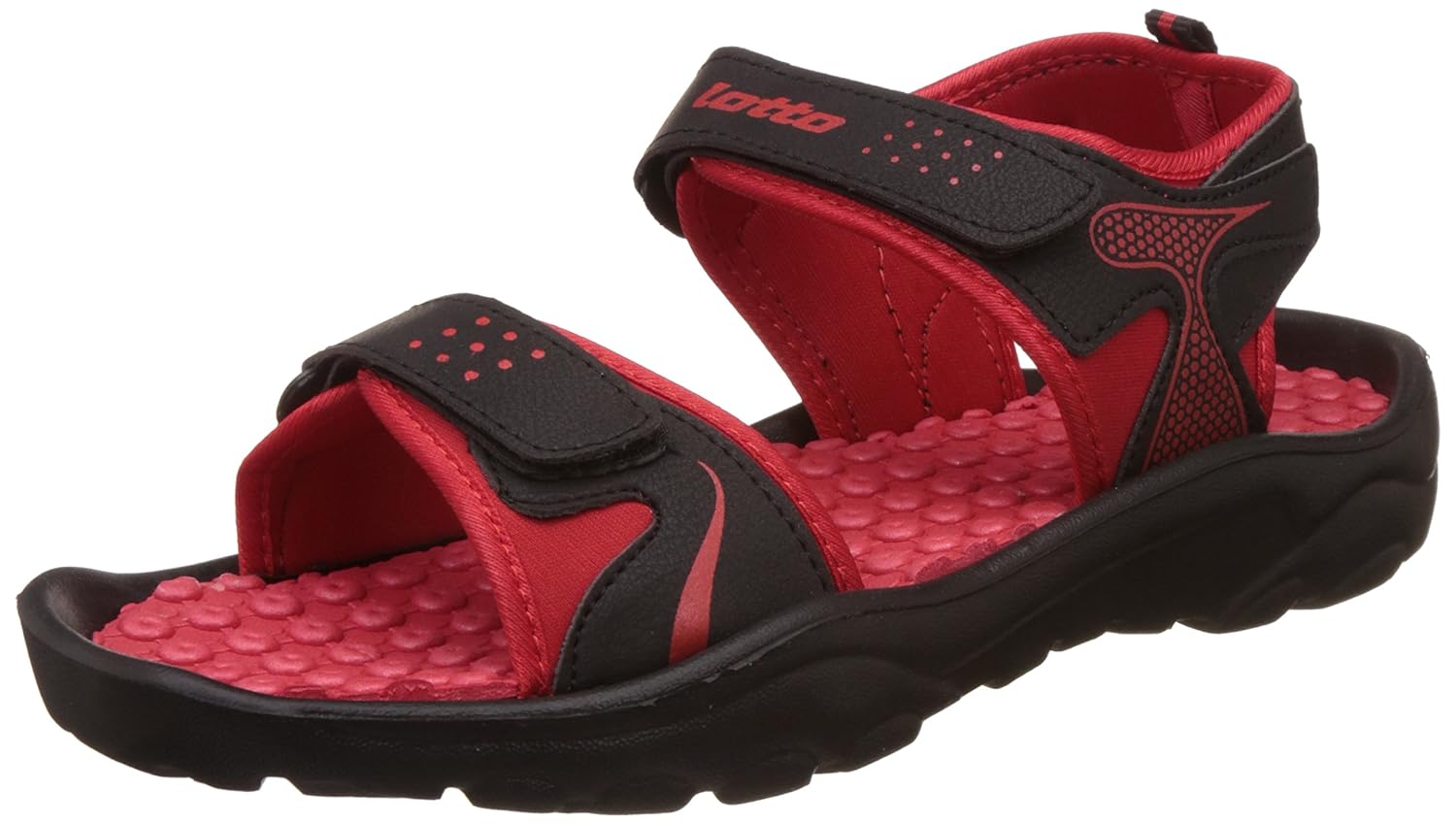 Lotto Men's Black/Red Sandals and Floaters - 7 UK/India (41 EU) (GT8111 ...