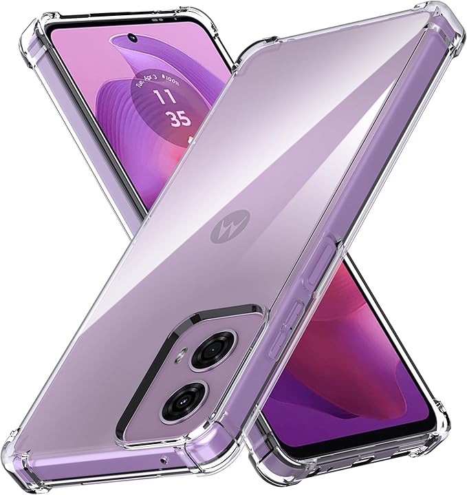 Anoowkoa TPU Case for Moto G24/G24 Power/G04/G04s Phone Case Clear with ...