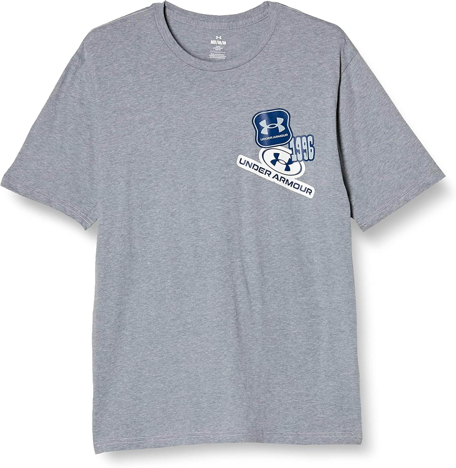 Amazon | [アンダーアーマー] Tシャツ UAショートスリーブTシャツ 〈ステッカーグラフィック〉 トレーニング メンズ ...