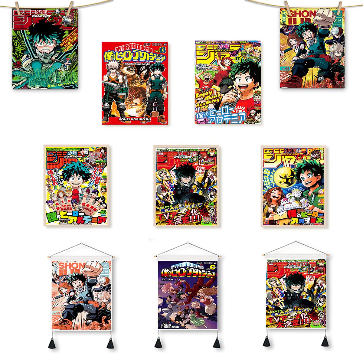 Anime My Hero Academia Poster Mha Magazine Cover Anime Deku | Desertcart GB