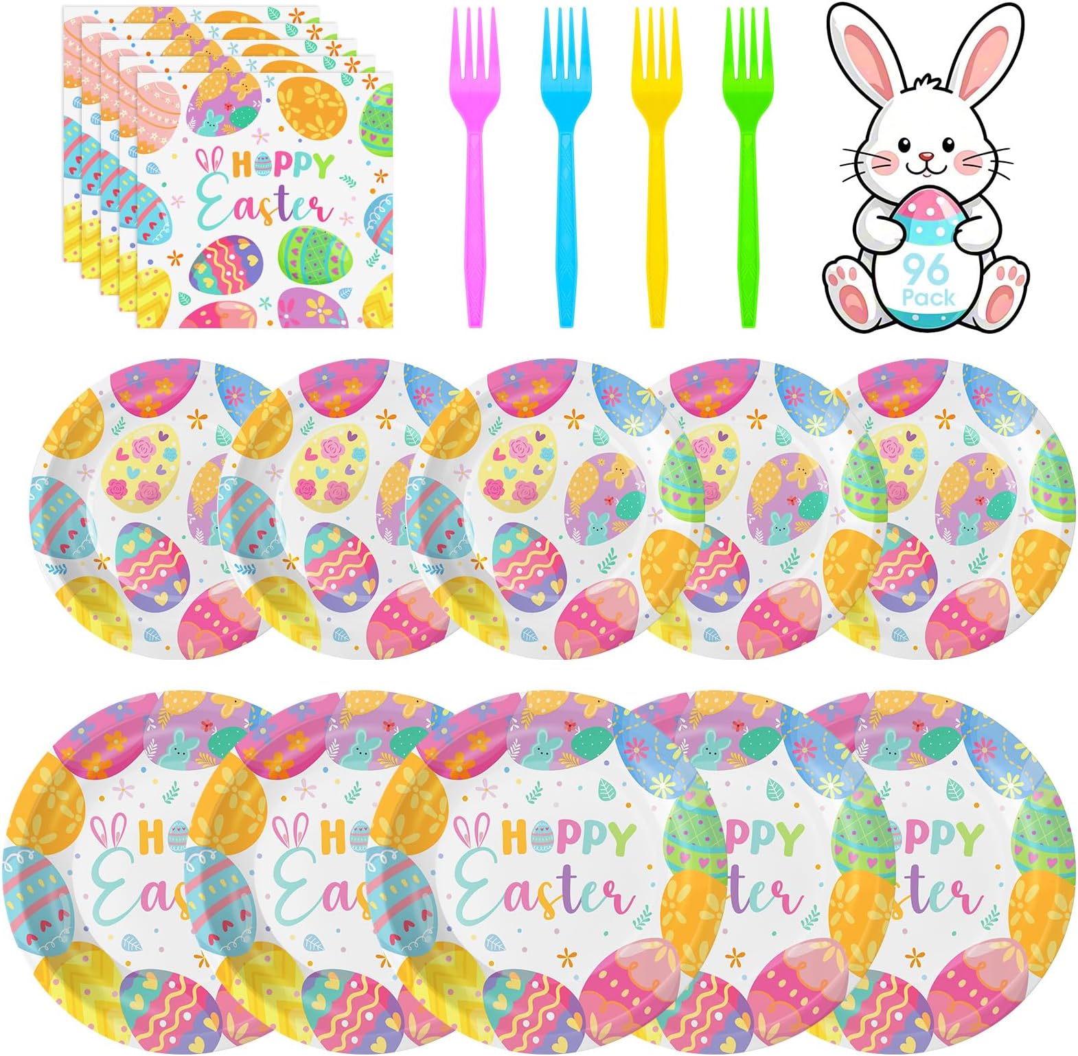 Amazon.com: Yungyan 252 Pcs Travel Plates and Napkins Set Around the ...