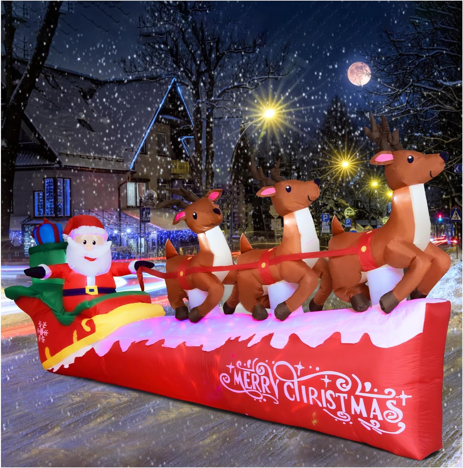 Amazon.com: Best Choice Products 8.5ft Lighted Inflatable Christmas ...