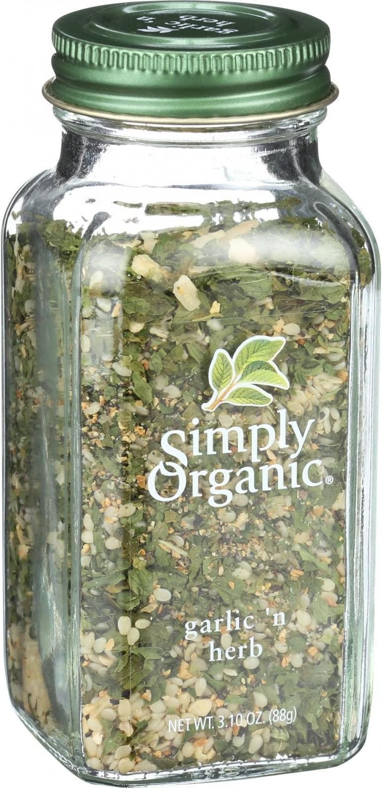 Amazon.com : Simply Organic Garlic 'N Herb, Certified Organic | 3.1 oz ...