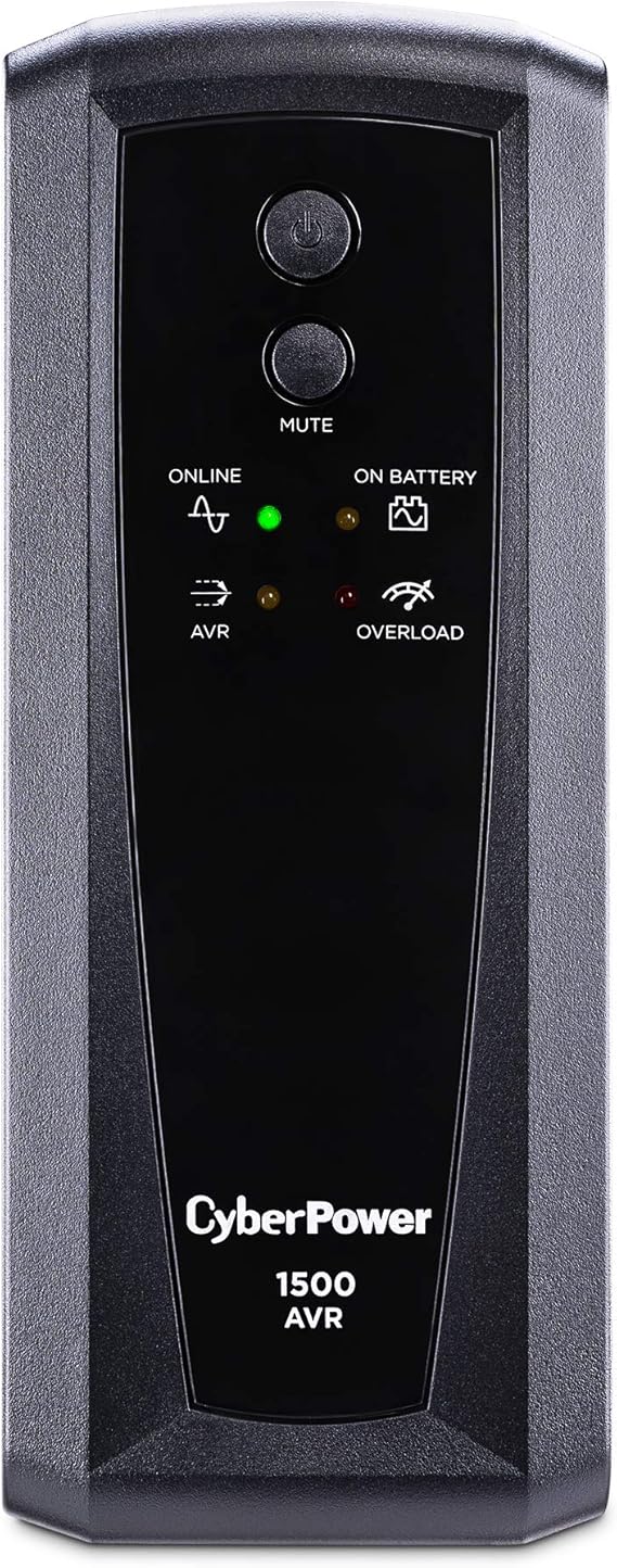 CyberPower CP1500AVRT AVR UPS System, 1500VA/900W, 10 Outlets, Mini ...