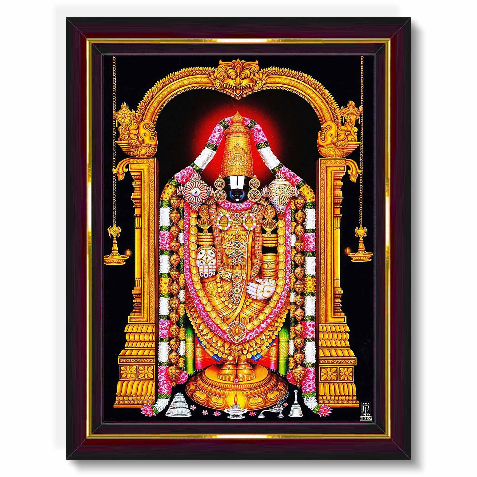 Pavan Photo Laminations Tirupati Balaji Lord Venkateshwara Swamy Wall ...