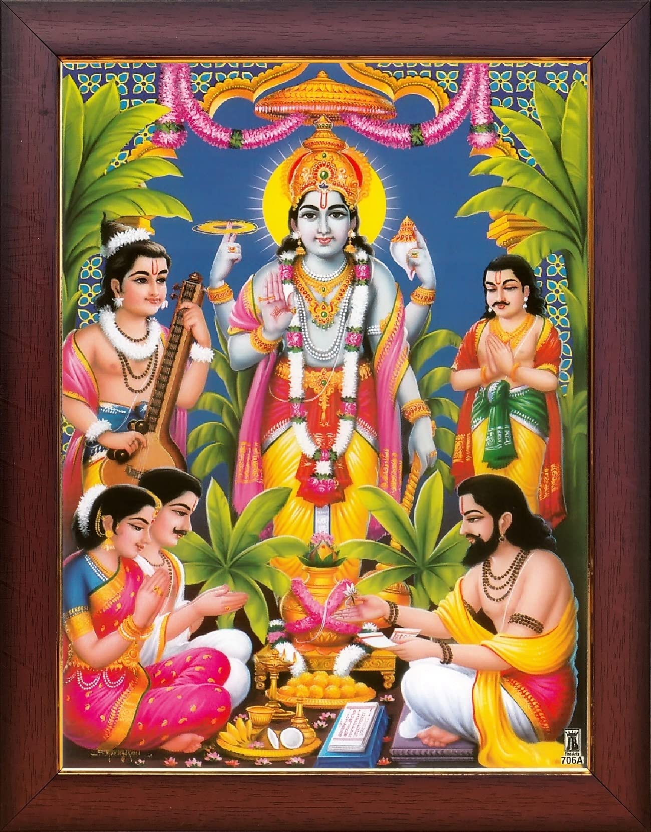 Buy Garuda Photos - God Sri Satyanarayana Swamy Photo Frame ( Satya ...