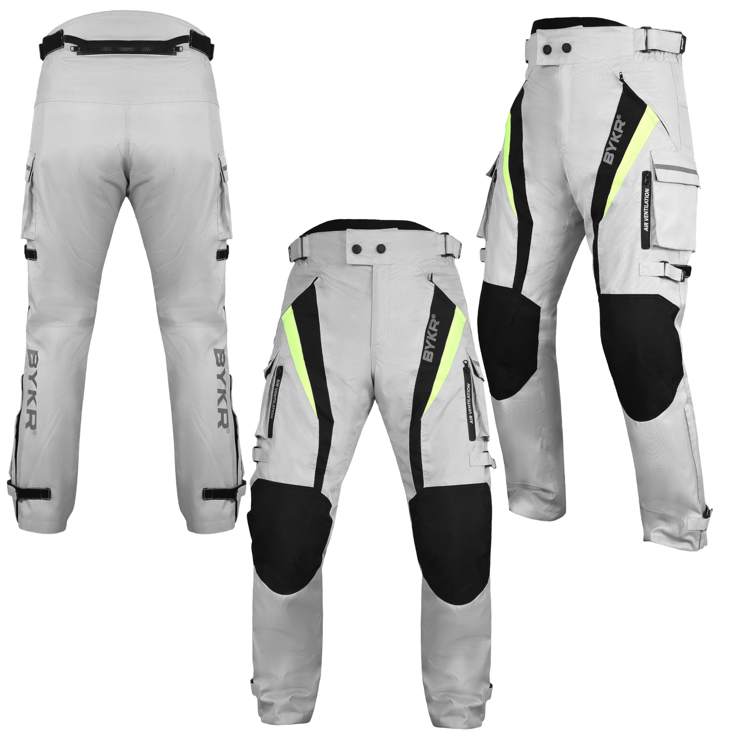 Snapklik.com : BYKR Motorcycle Pants For Men & Women Armored Cordura ...