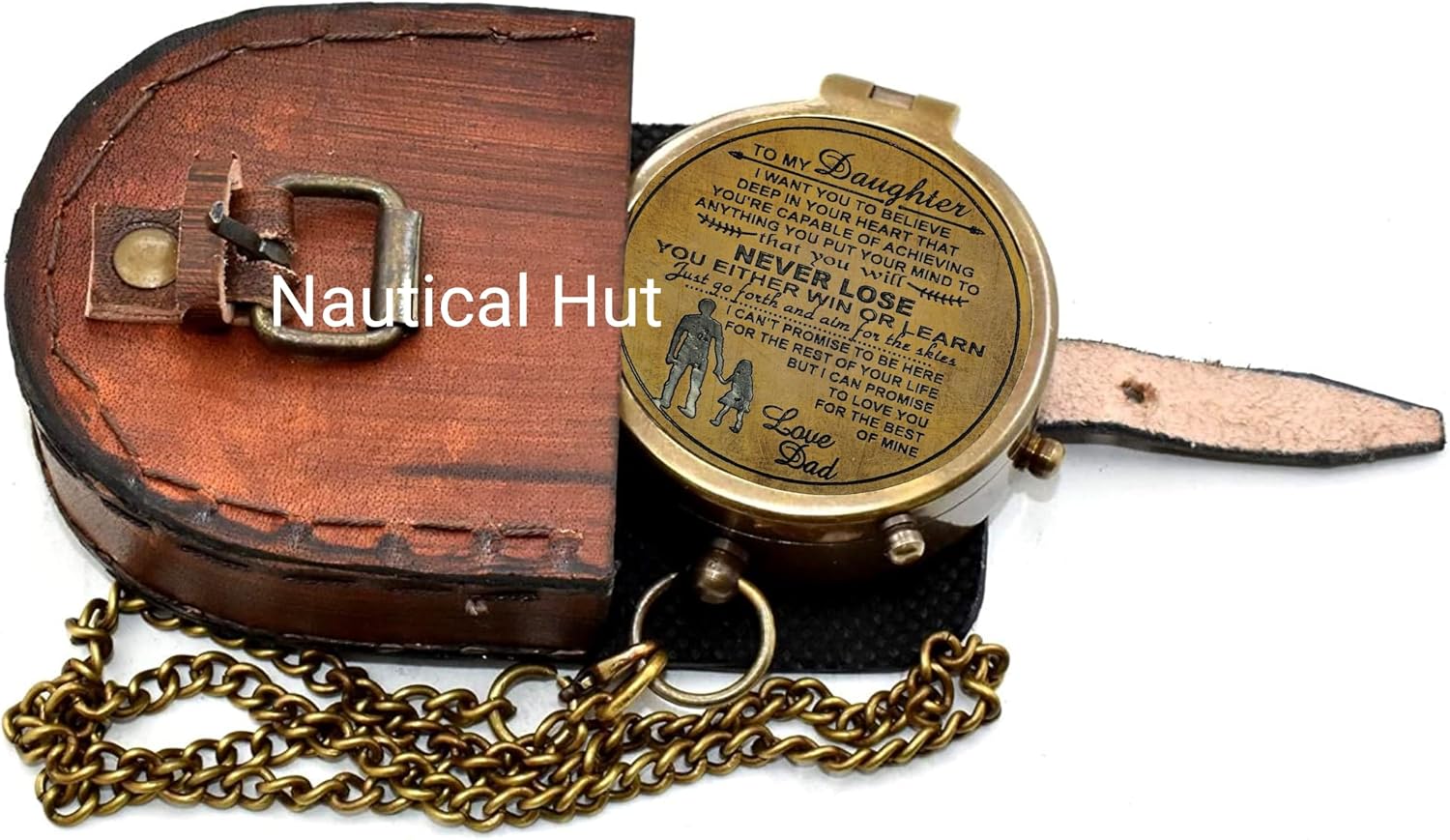 Amazon.com : Nautical Hut to My Daughter Never Lose Love Dad Engraved ...