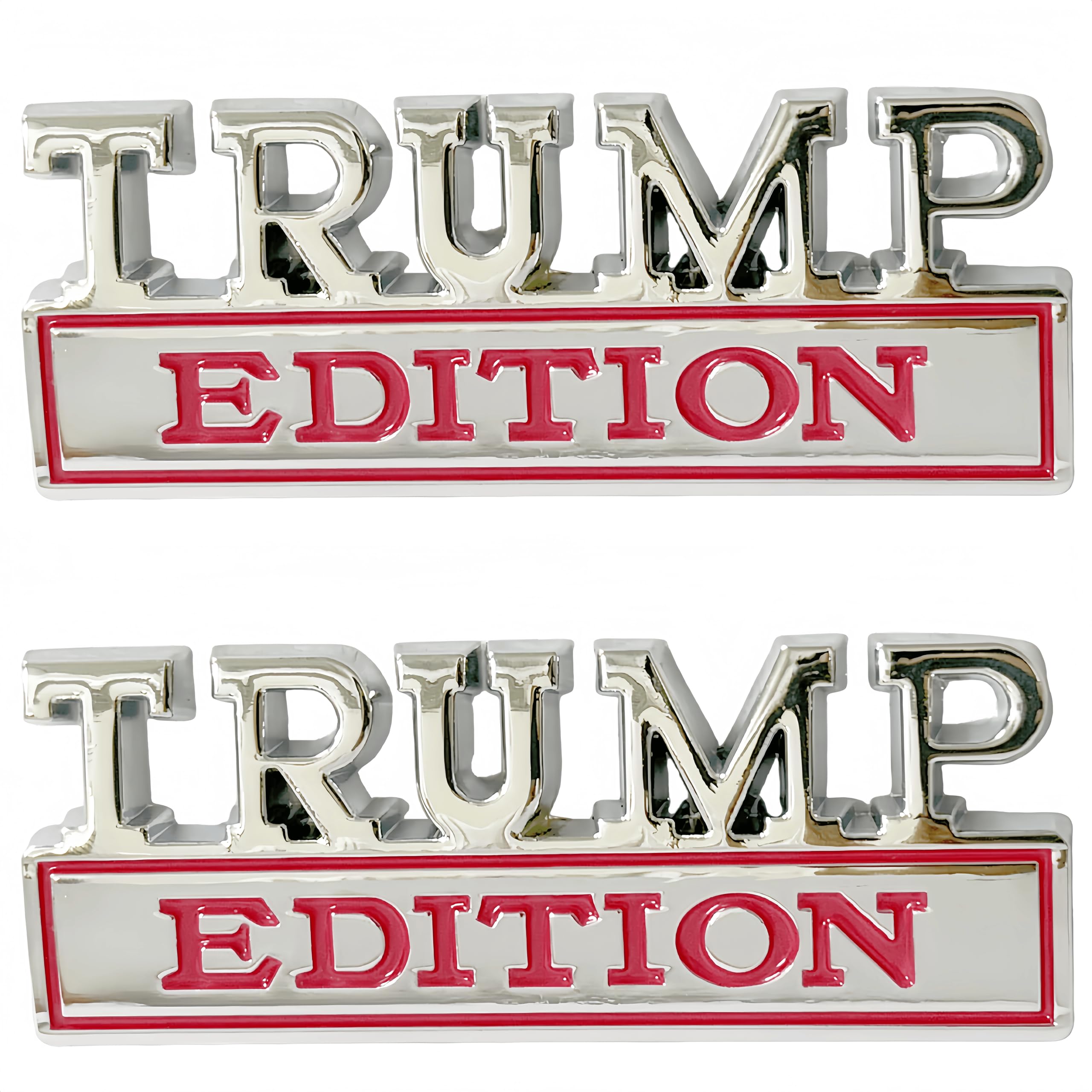 Amazon.com: ZCLZZRS 2 Pack Trump Edition Emblems,Trump Car Decal 3D ...