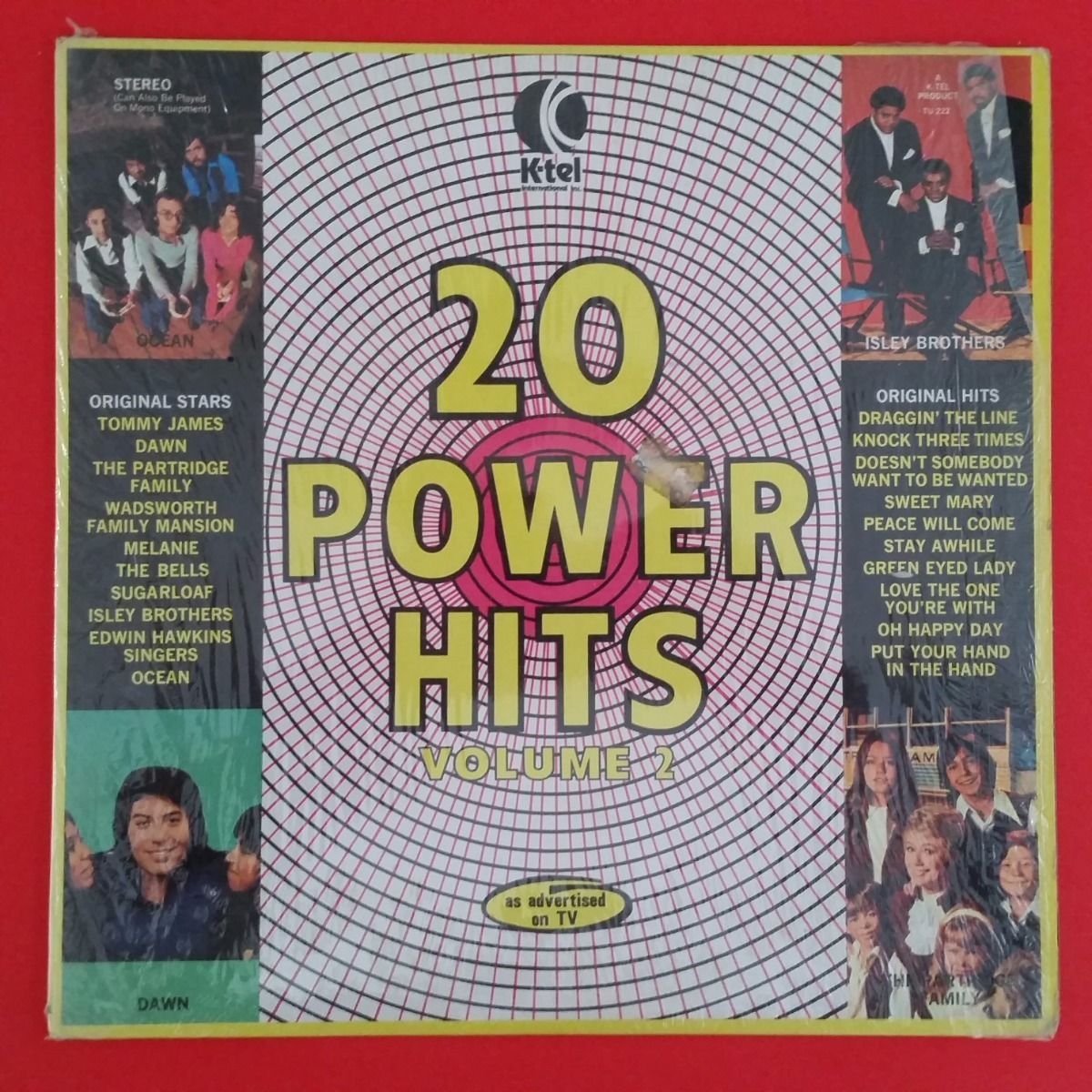 20 POWER HITS VOLUME 2 LP Vinyl VG+ Cover Shrink K Tel TU 222 Isley ...
