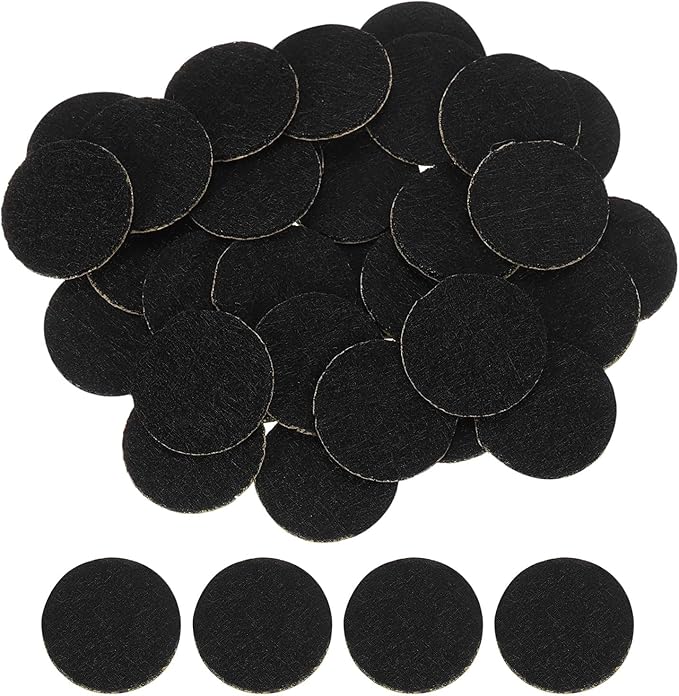 Amazon.com: uxcell 120Pcs Round Felt Circles, 15mm Black Non-Woven Felt ...