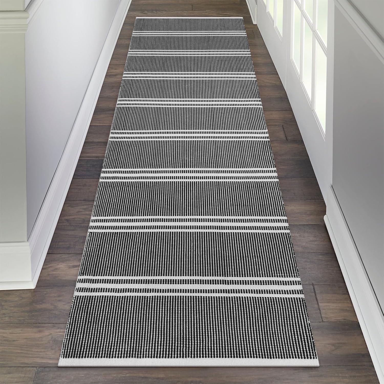 Amazon.com: KIMODE Runner Rug 2.6'X8',Washable Reversible Striped ...
